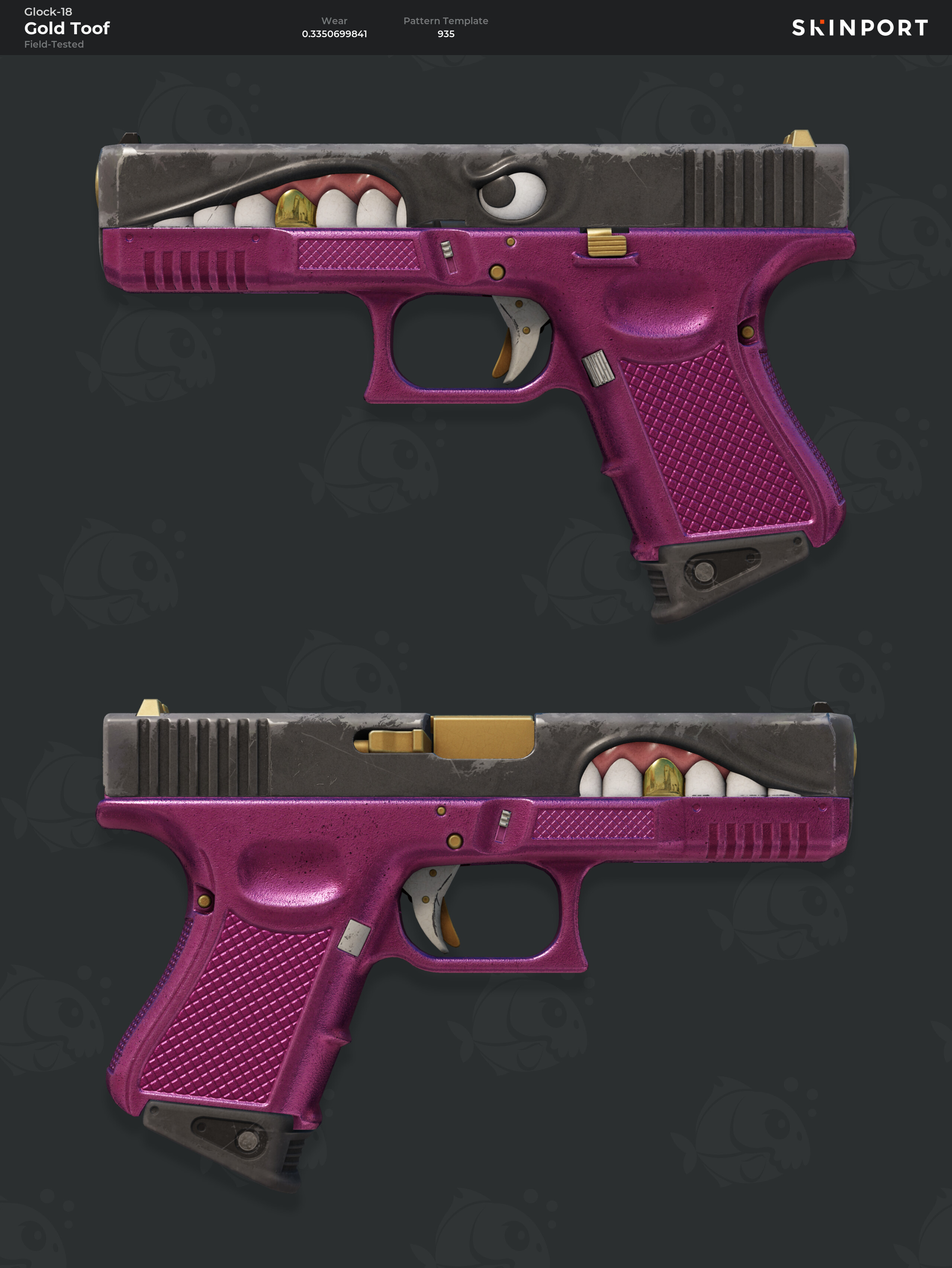 Купить Glock-18 | Gold Toof (Field-Tested) - цена 683.74 ₽ RUB | Купить ...