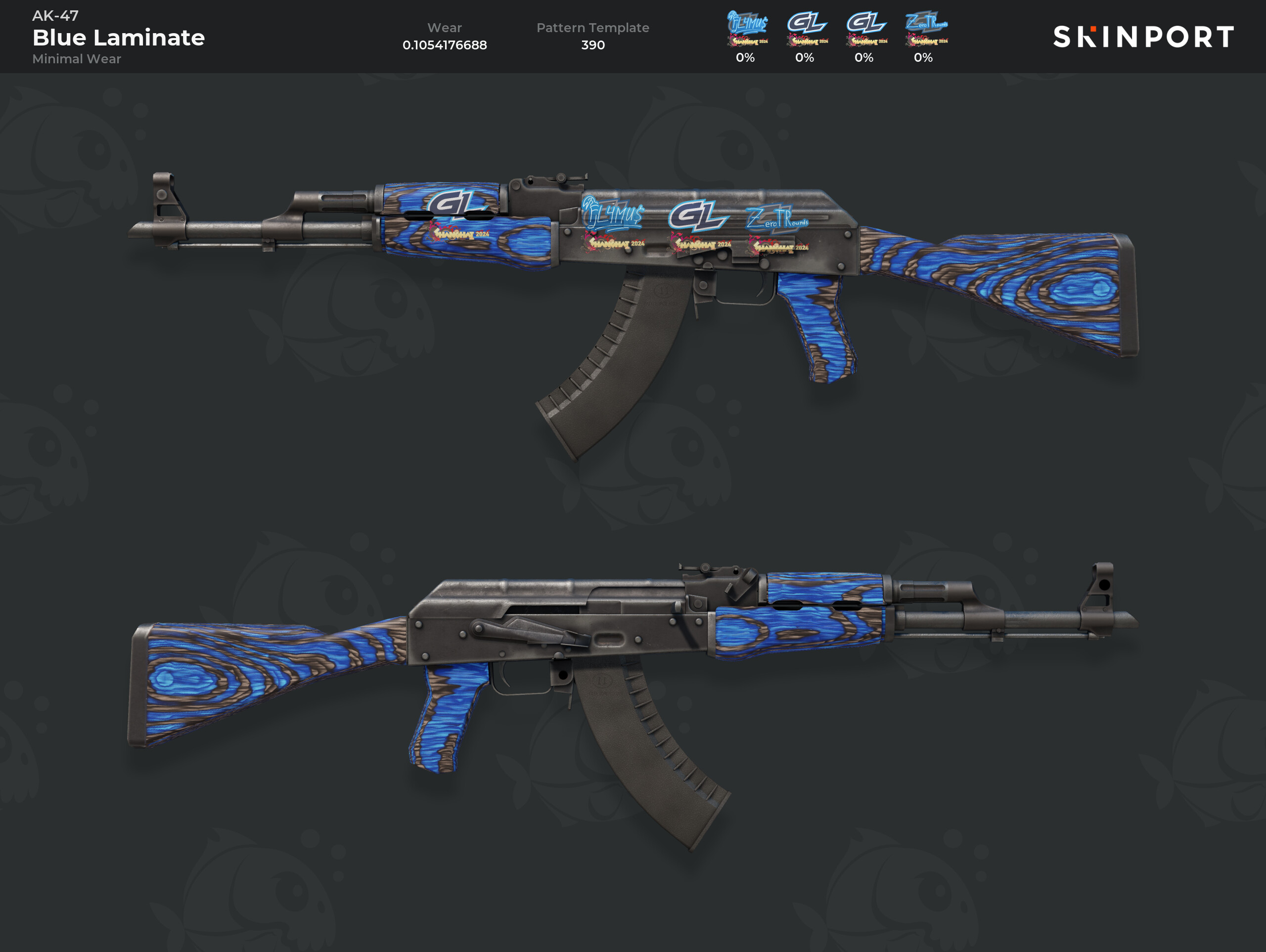Купить AK-47 | Blue Laminate (Minimal Wear) - цена 16.52 $ USD | Купить ...