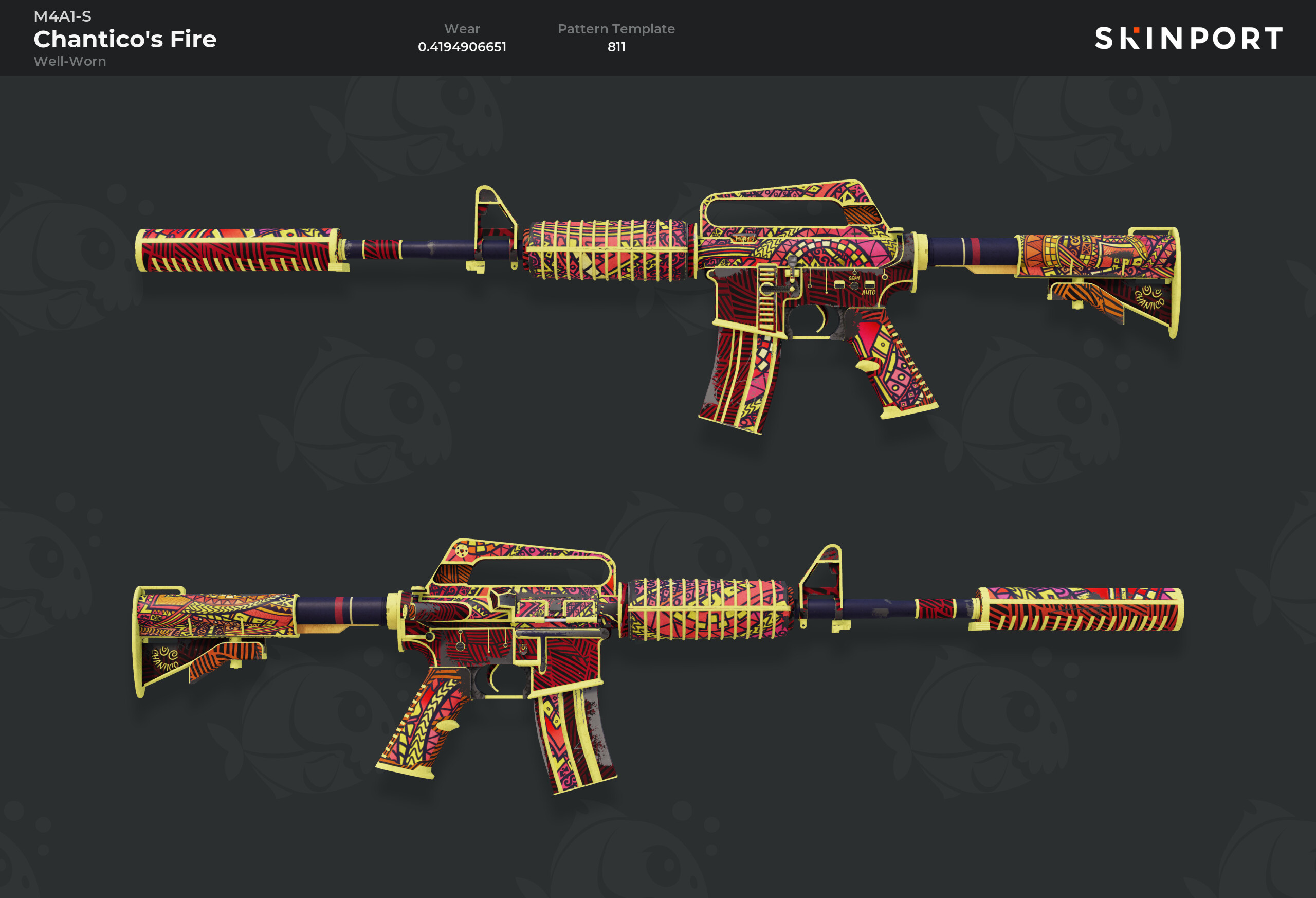 Купить M4A1-S | Chantico's Fire (Well-Worn) - цена 1995 ₽ RUB | Купить ...