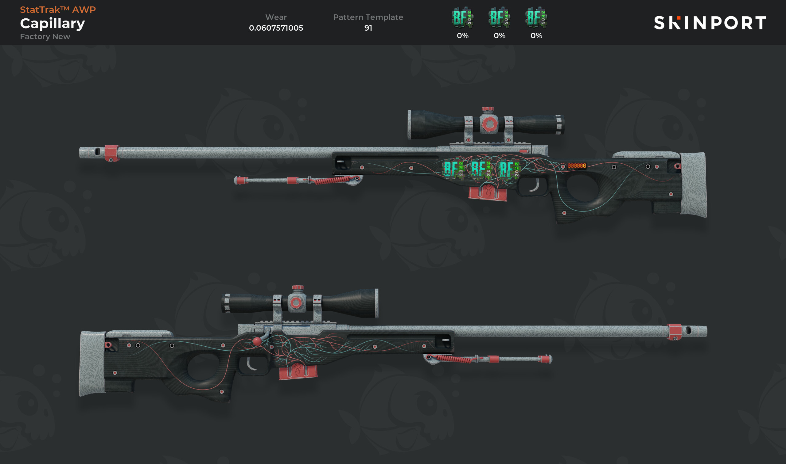Купить StatTrak™ AWP | Capillary (Factory New) - цена 10.34 $ USD ...
