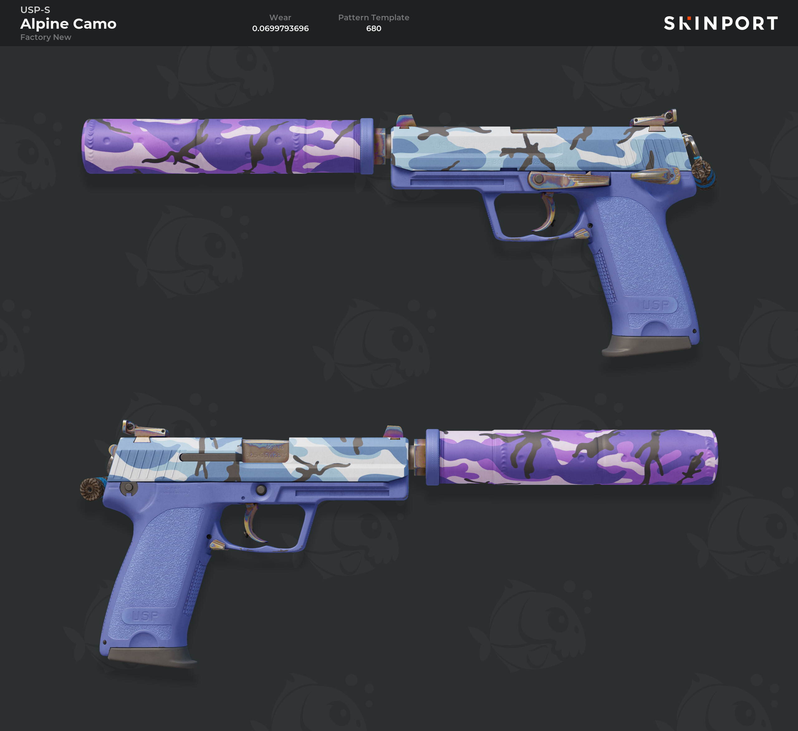 Купить USP-S | Alpine Camo (Factory New) - цена 2.61 $ USD | Купить ...