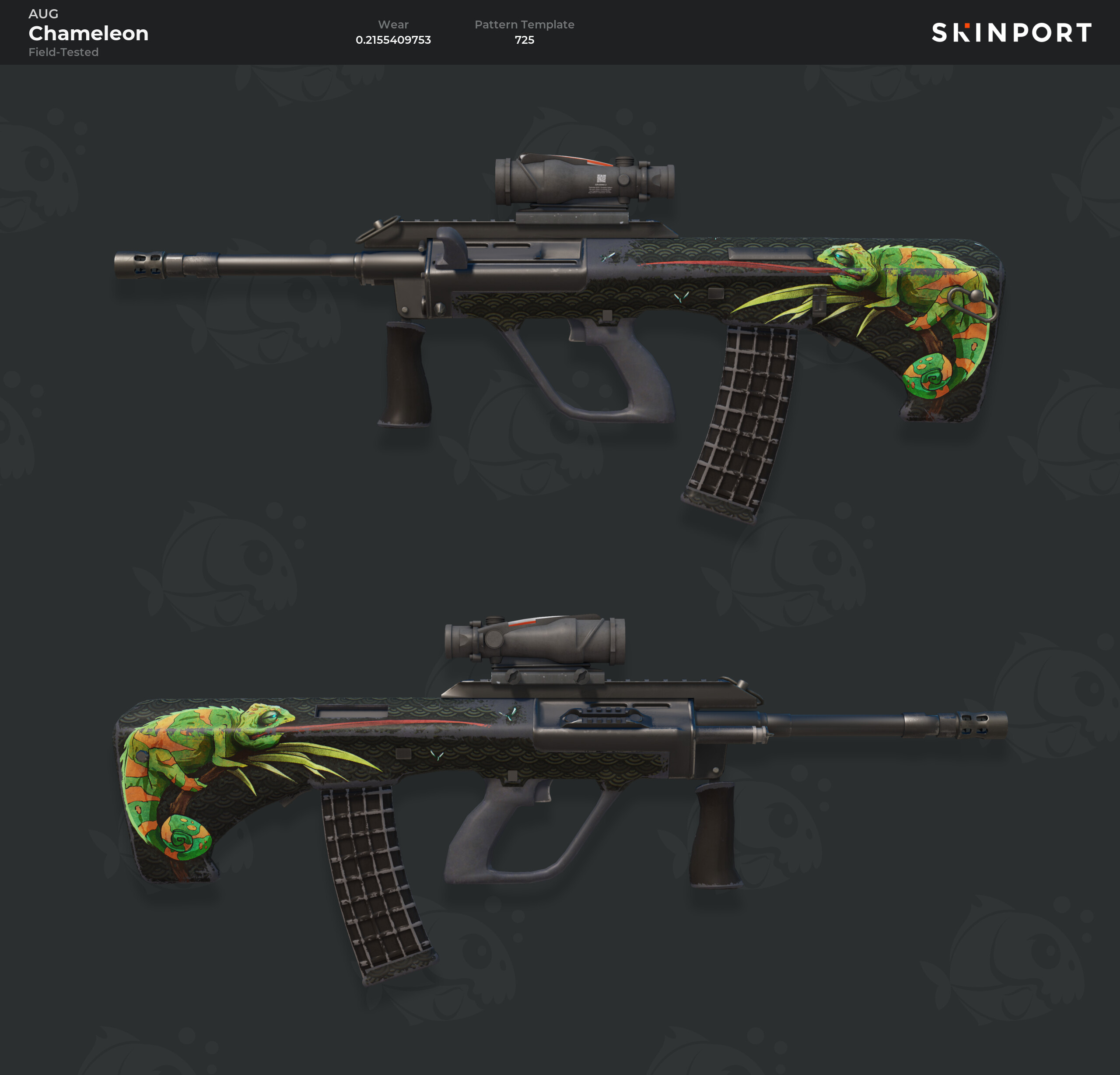 Buy AUG | Chameleon (Field-Tested) - price 253.57 ₽ RUB | Buy CS 2 / CS ...