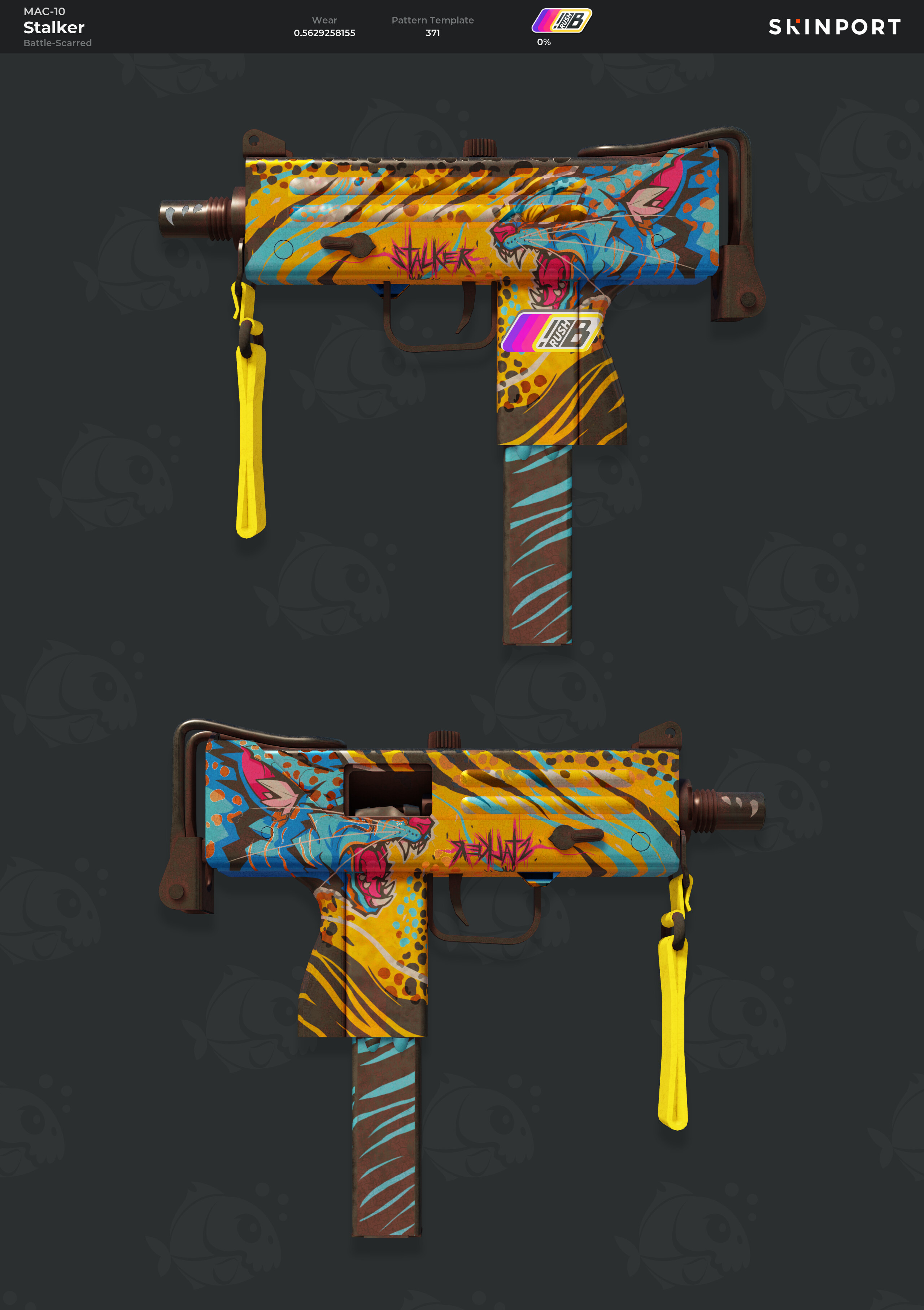 Купить MAC-10 | Stalker (Battle-Scarred) - цена 1150.96 ₽ RUB | Купить ...