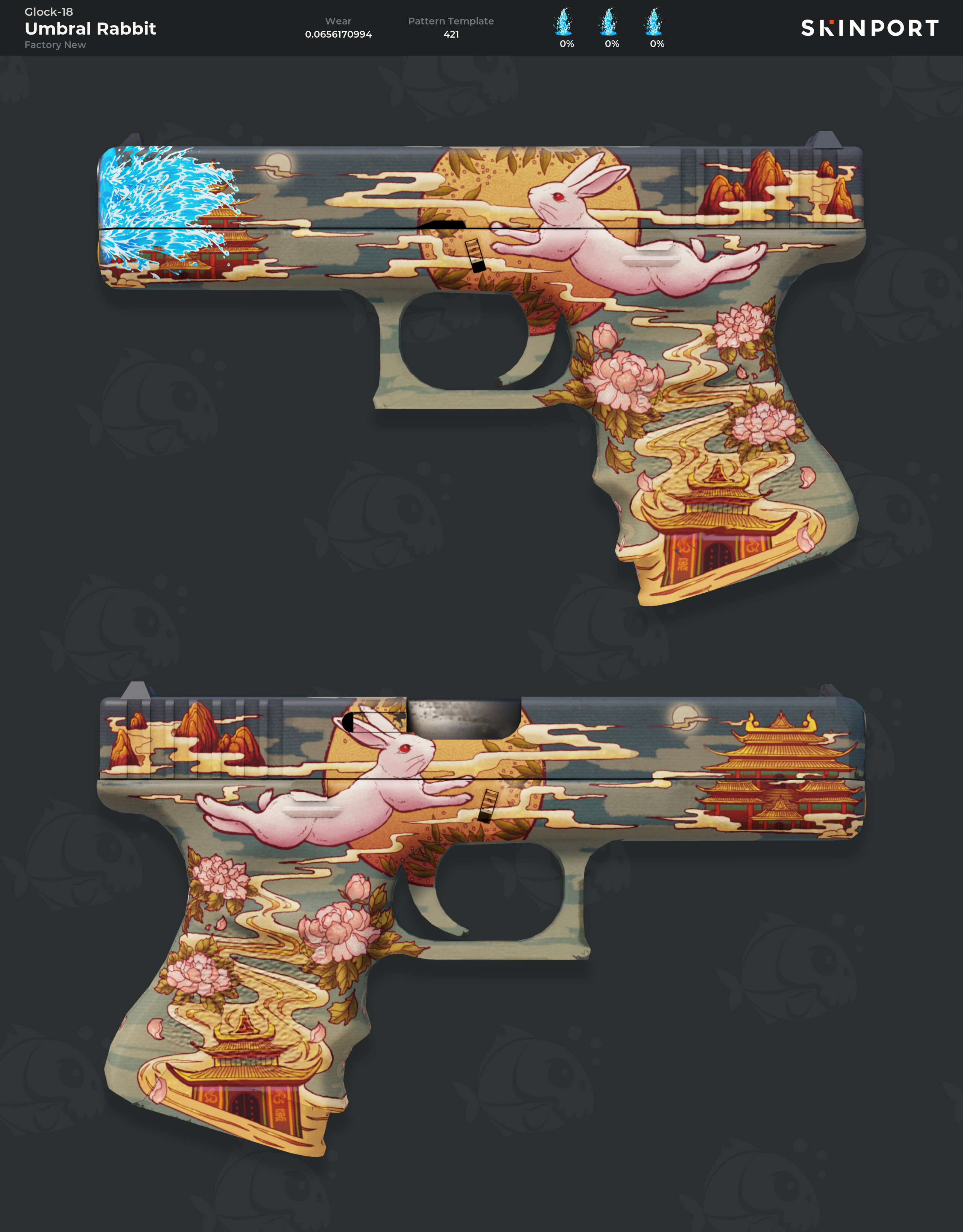 Купить Glock-18 | Umbral Rabbit (Factory New) - цена 109.9 ₽ RUB ...