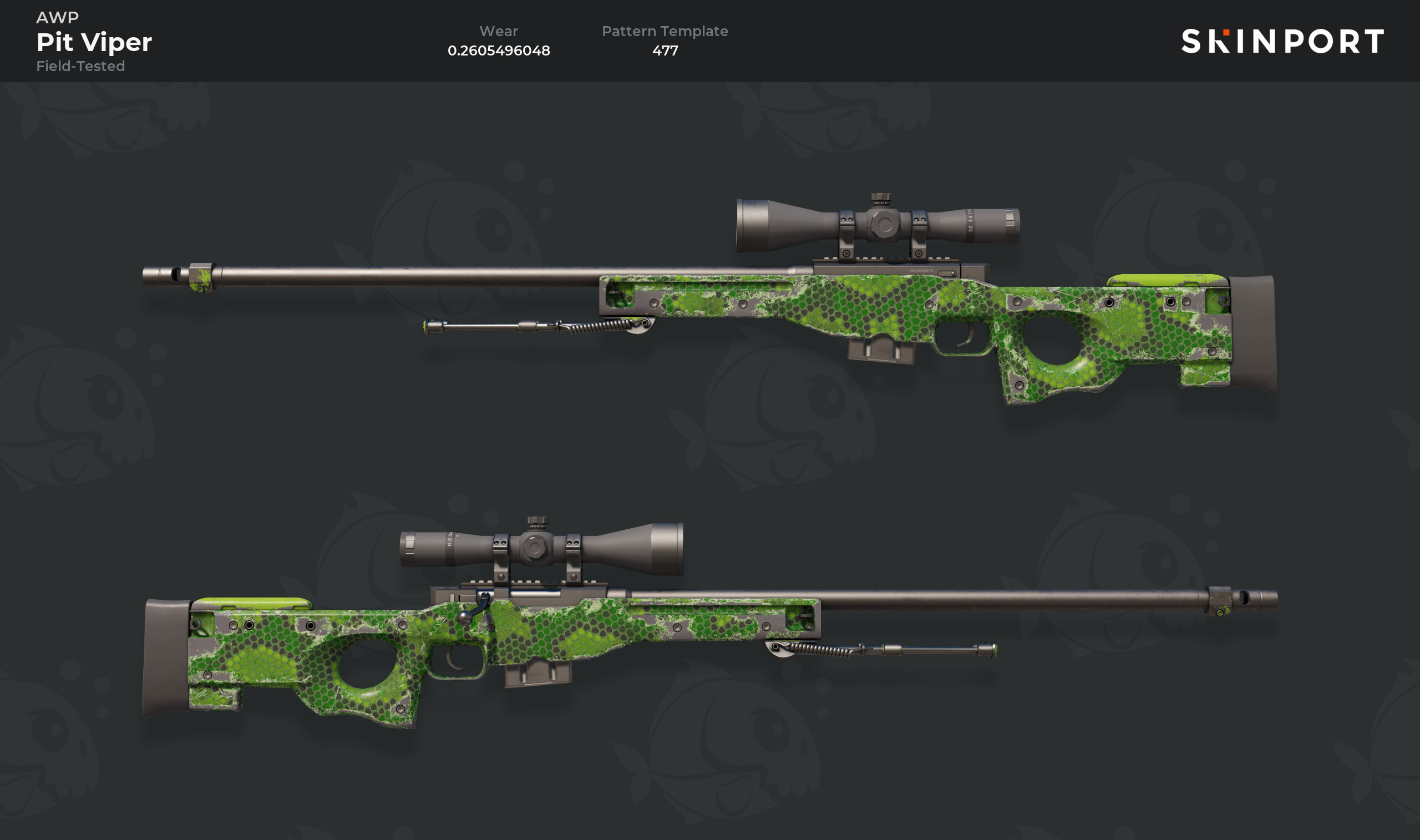 Купить AWP | Pit Viper (Field-Tested) - цена 0.33 $ USD | Купить скины ...