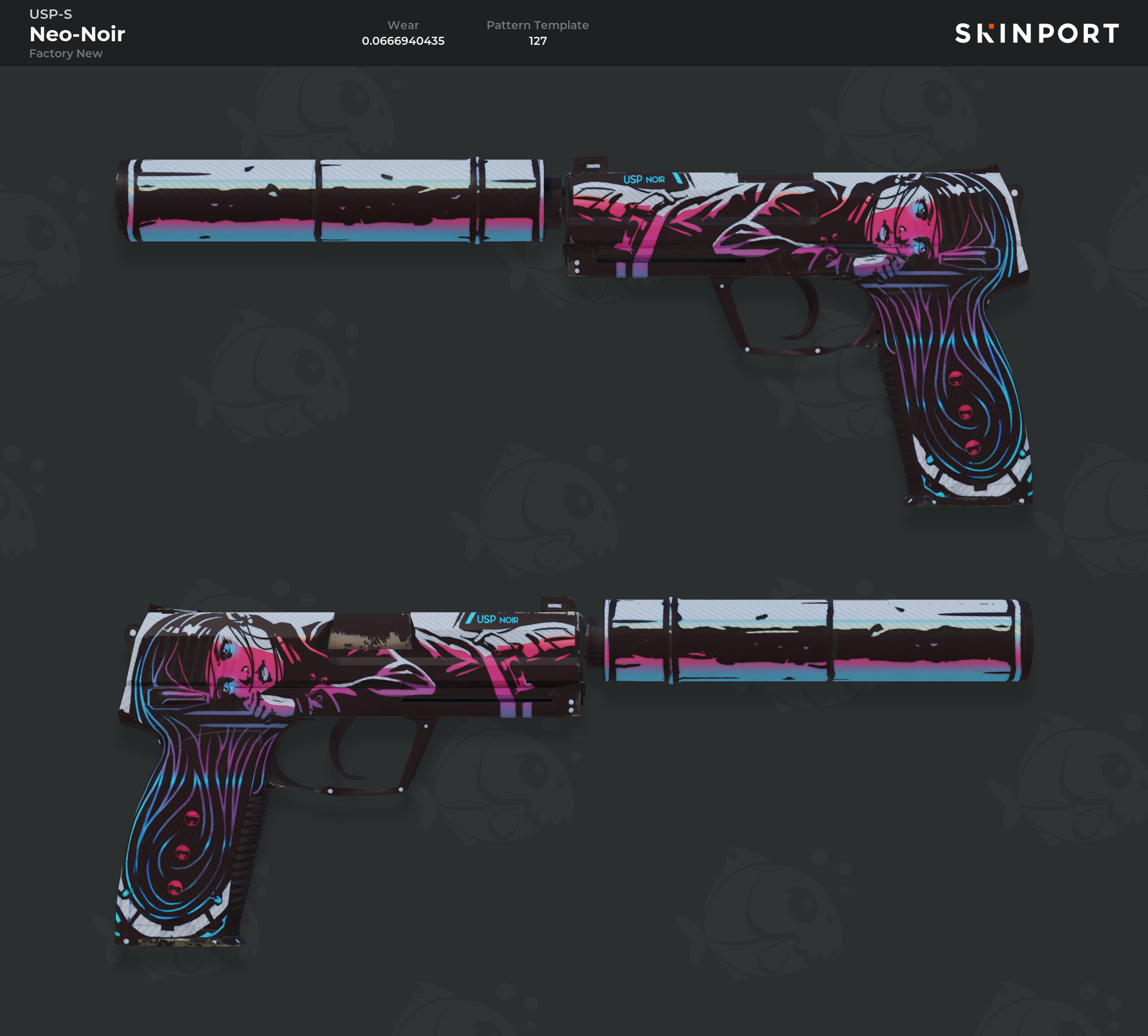 Купить USP-S | Neo-Noir (Factory New) - цена 35.62 $ USD | Купить скины ...