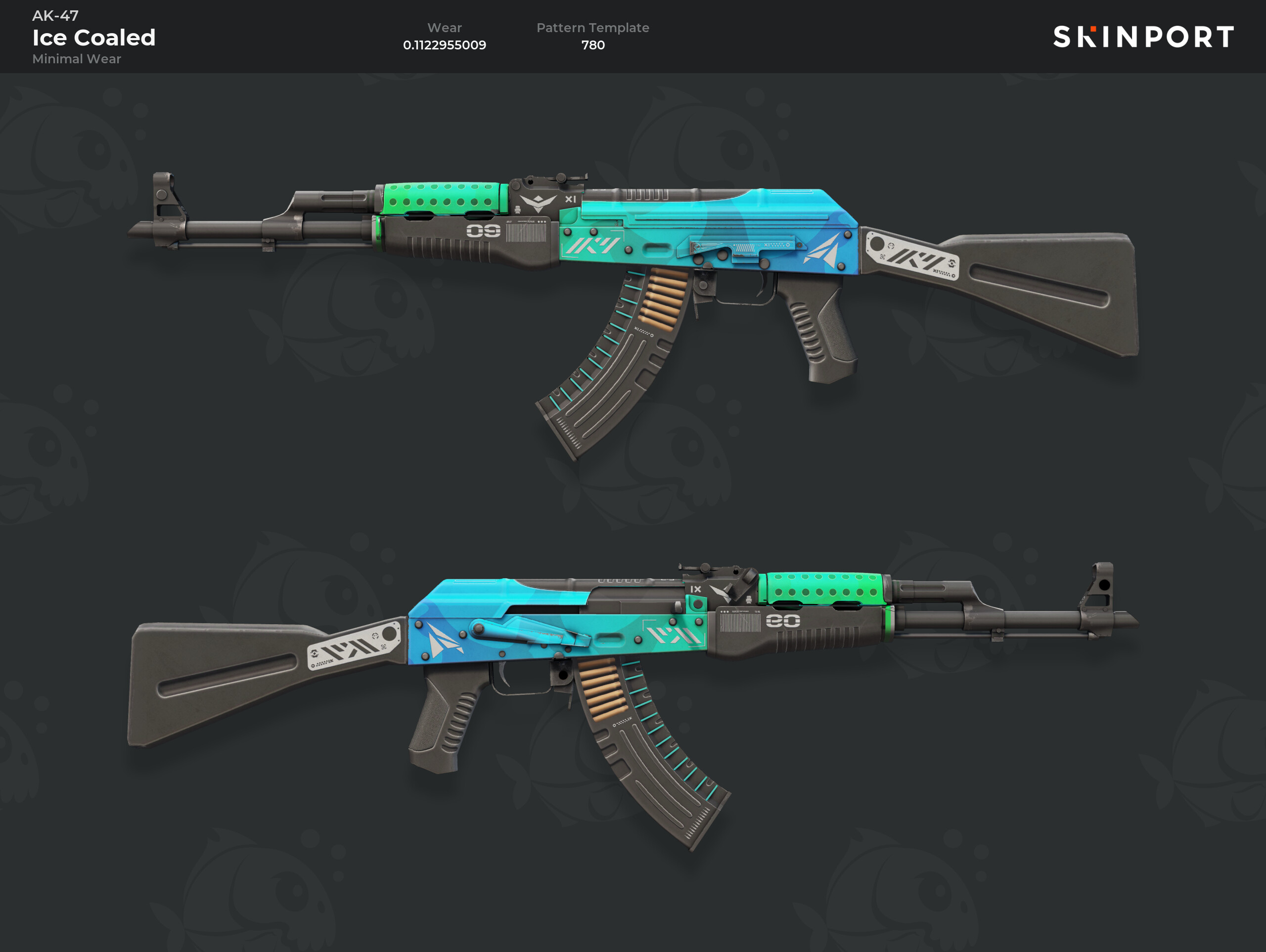 Купить AK-47 | Ice Coaled (Minimal Wear) - цена 8.81 $ USD | Купить ...