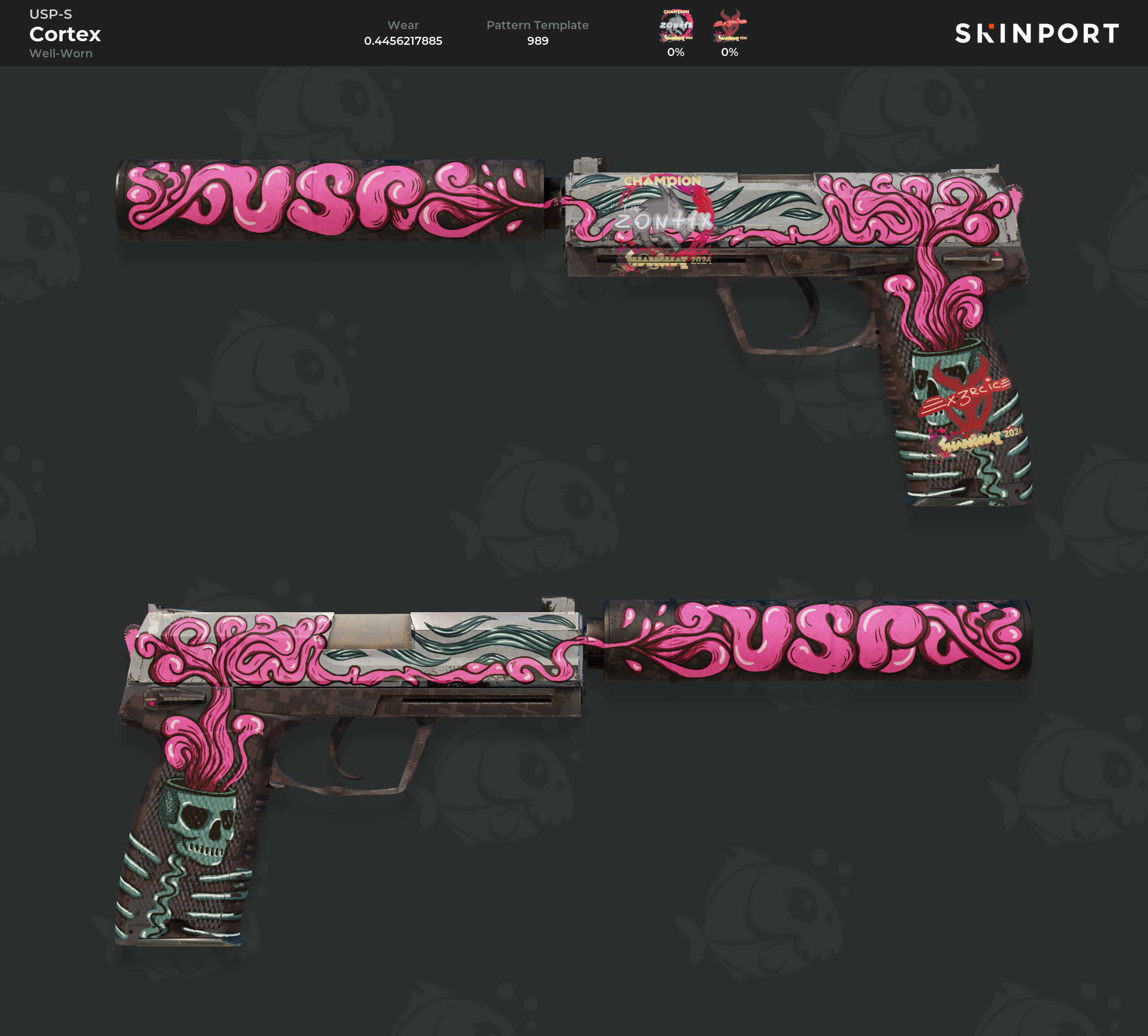 Buy USP-S | Cortex (Well-Worn) - price 176.88 ₽ RUB | Buy CS 2 / CS GO ...