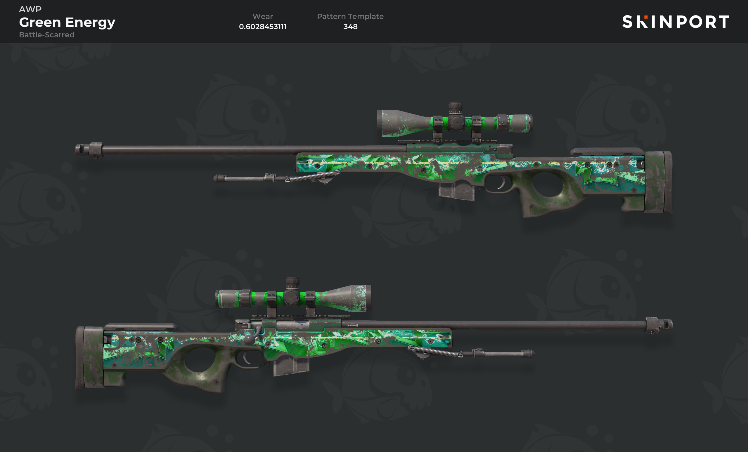Купить AWP | Green Energy (Battle-Scarred) - цена 4149.29 ₽ RUB ...