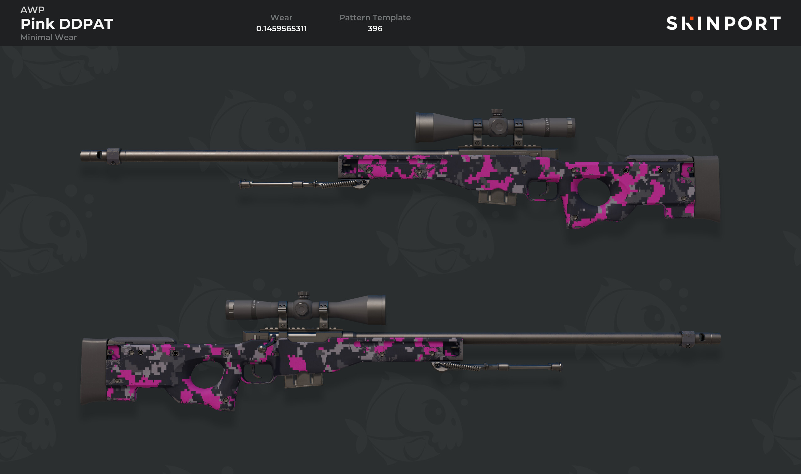 Купить AWP | Pink DDPAT (Minimal Wear) - цена 3180.94 ₽ RUB | Купить ...
