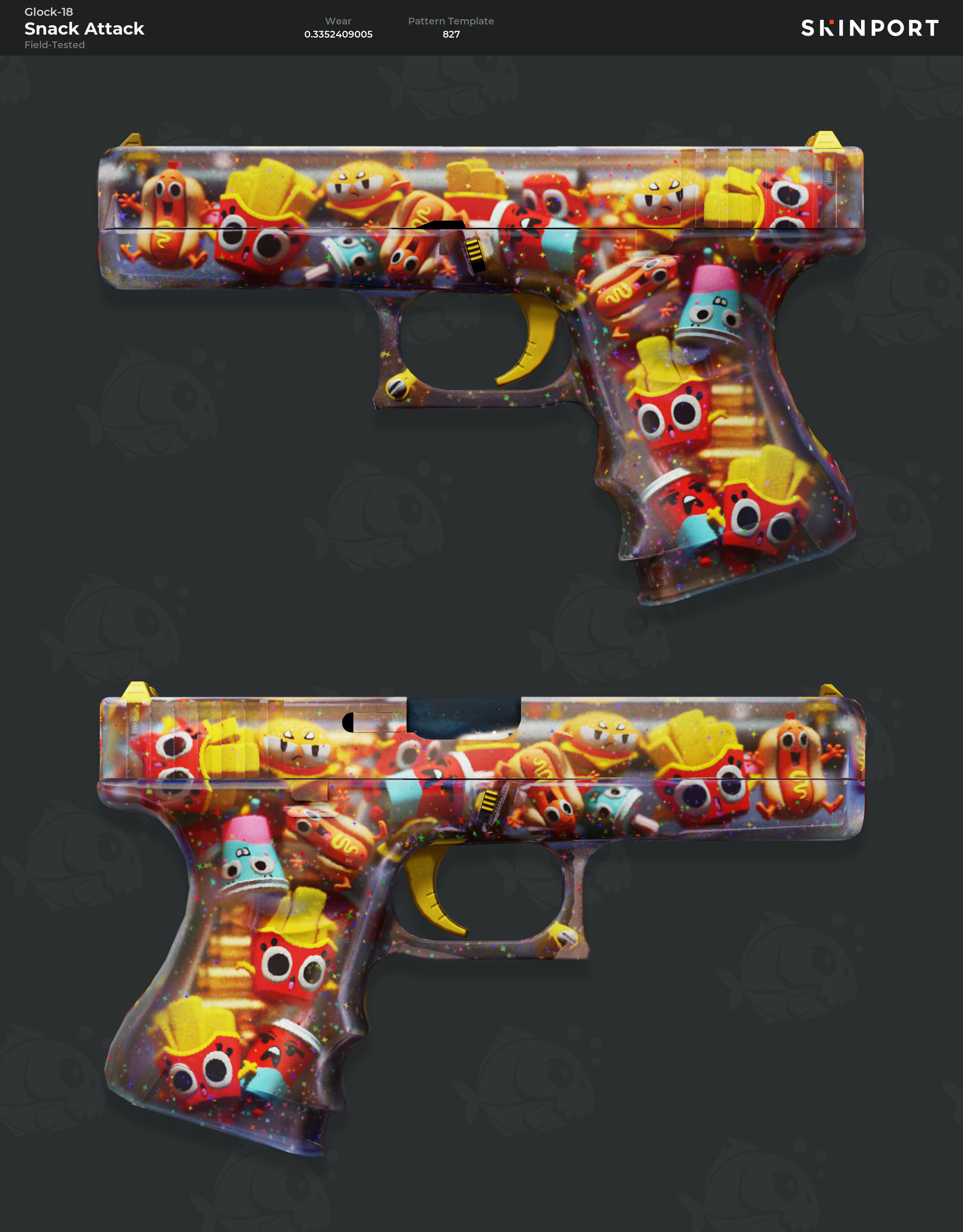 Купить Glock-18 | Snack Attack (Field-Tested) - цена 9.45 $ USD ...