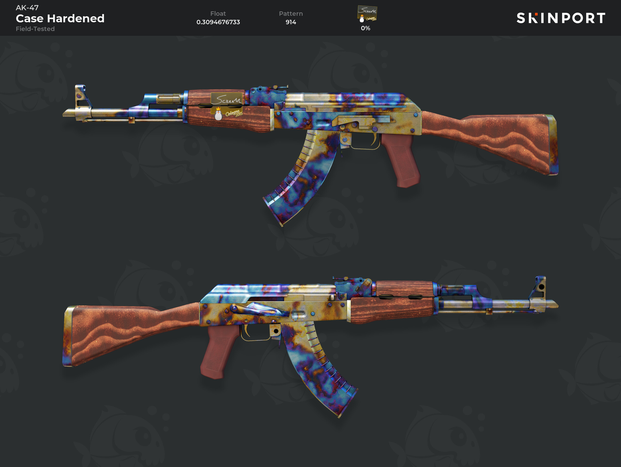 AK-47 | Case Hardened (Field-Tested) - Counter-Strike 2 - Skinport