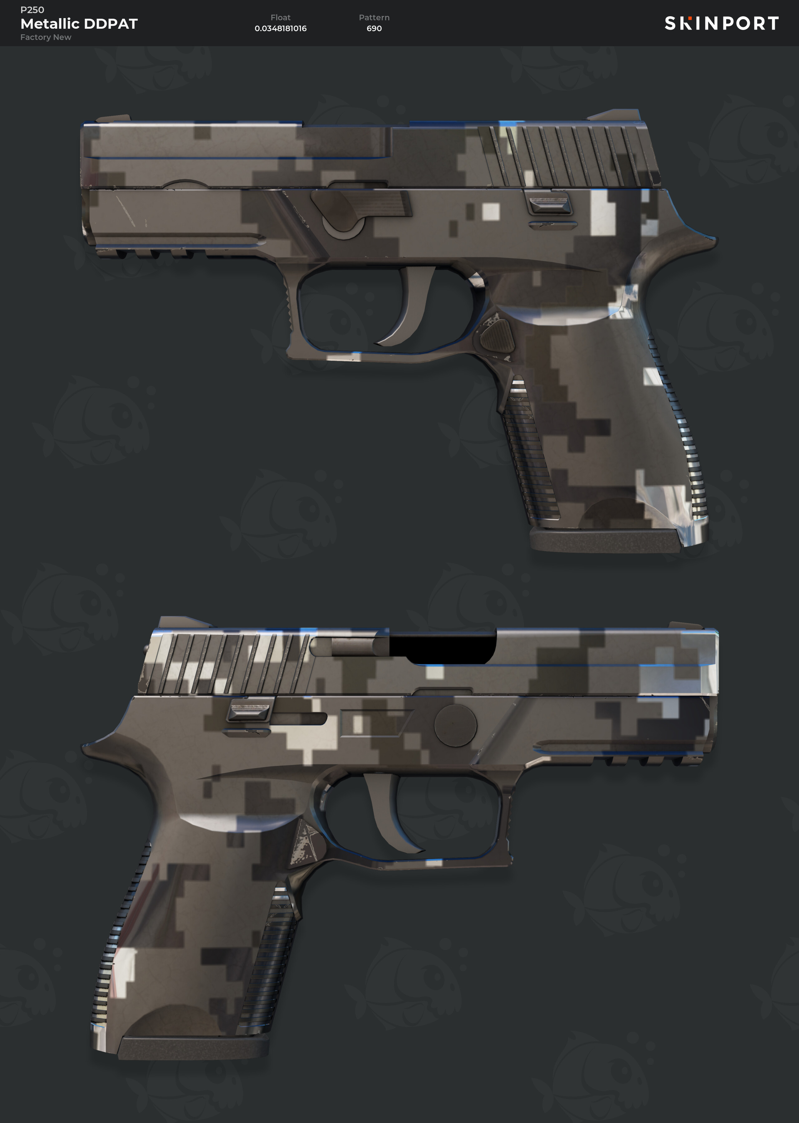 P250 | Metallic DDPAT (Factory New) - CS:GO - Skinport