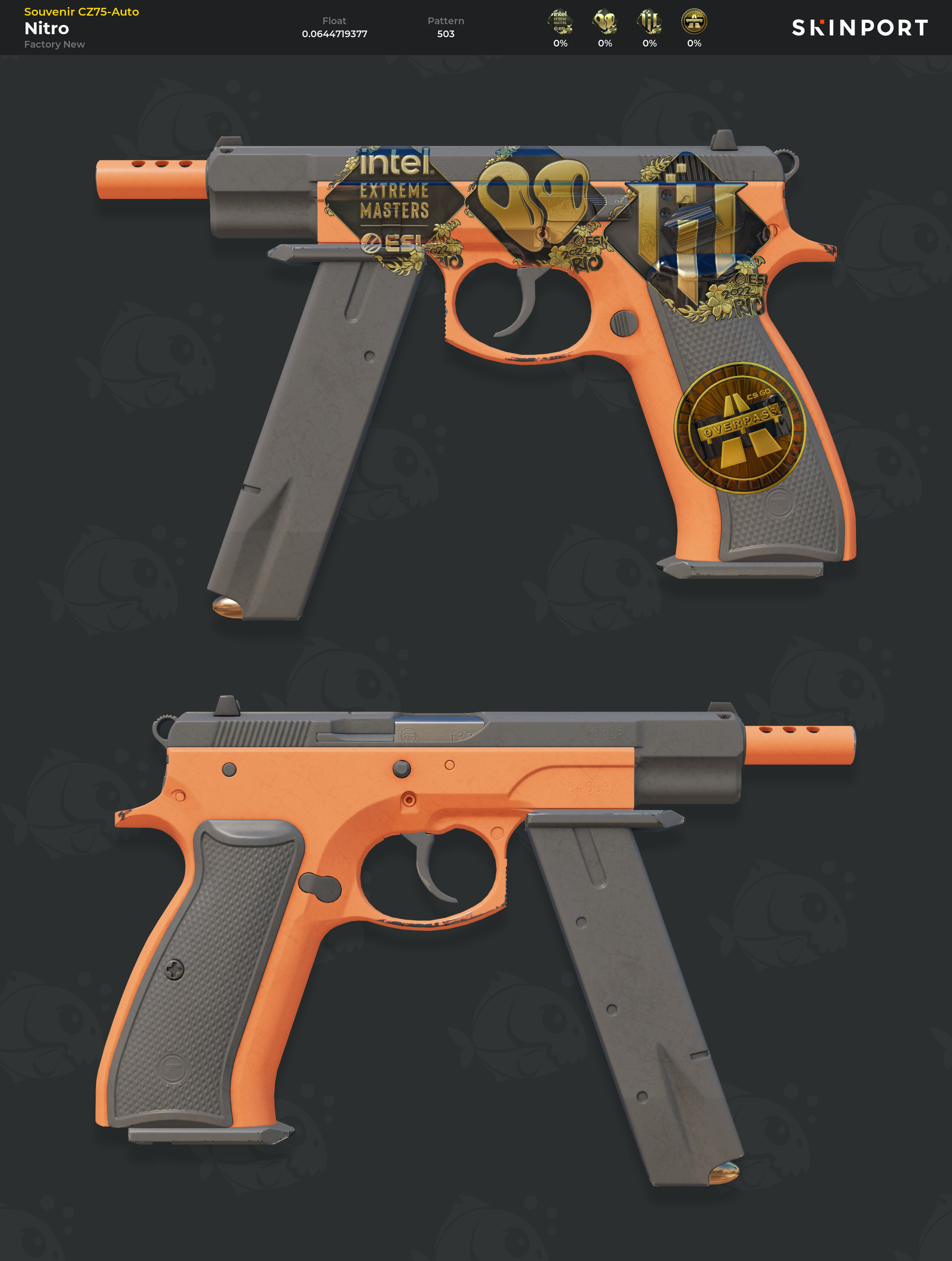 CZ75-Auto (Souvenir) | Nitro (Fabrikneu) - Counter-Strike 2 - Skinport