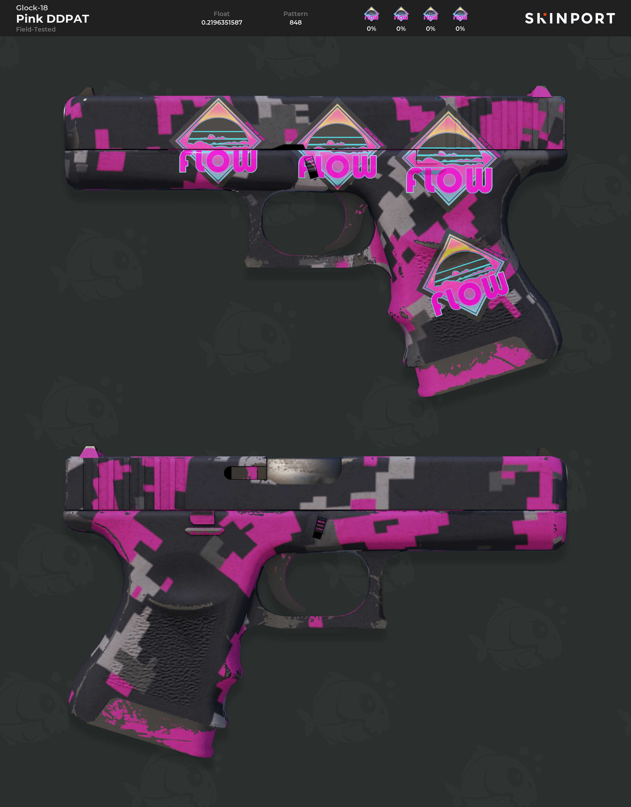 Glock-18 | Pink DDPAT (Field-Tested) - Counter-Strike 2 - Skinport