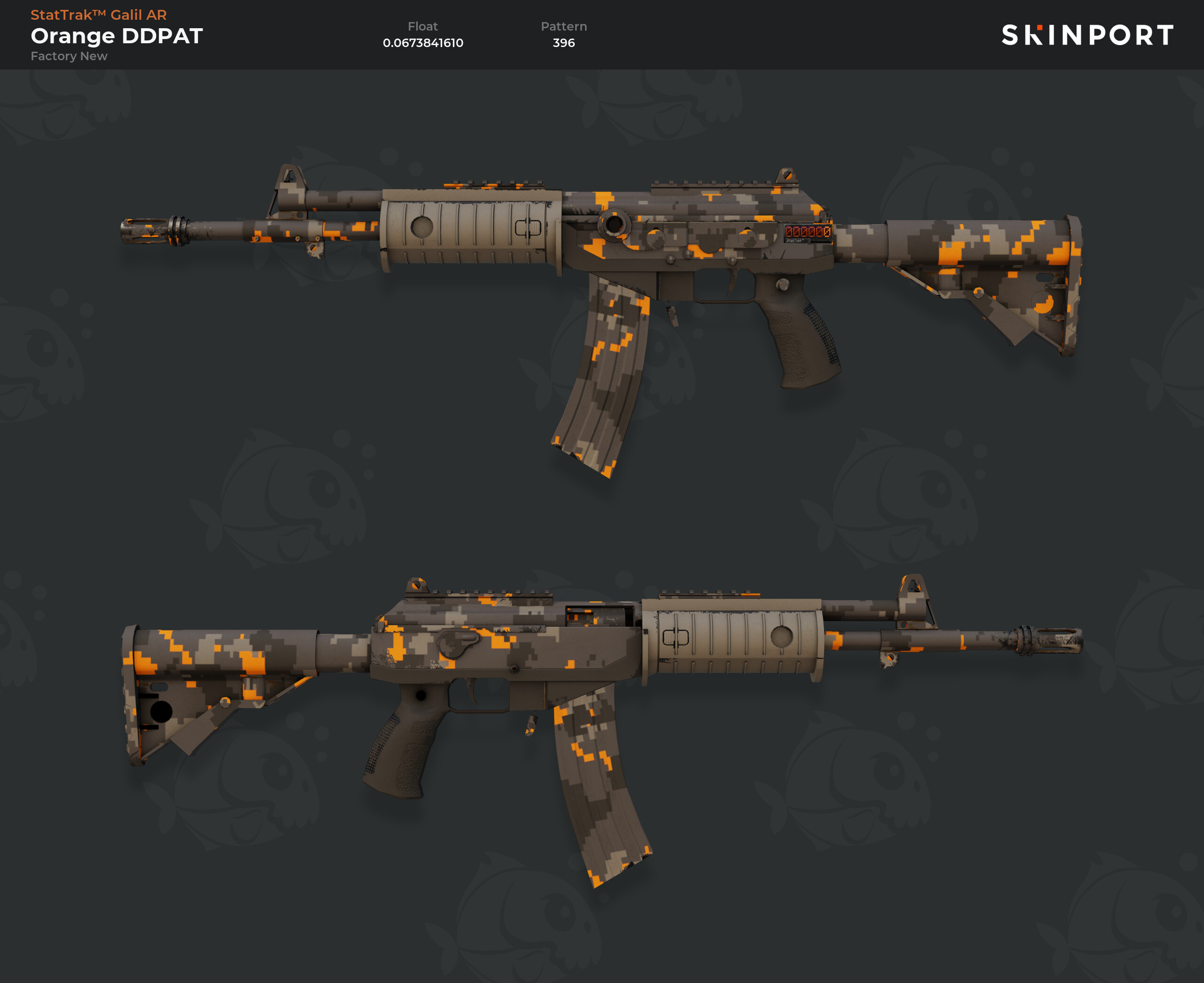 StatTrak™ Galil AR | Orange DDPAT (Factory New) - Counter-Strike 2 ...