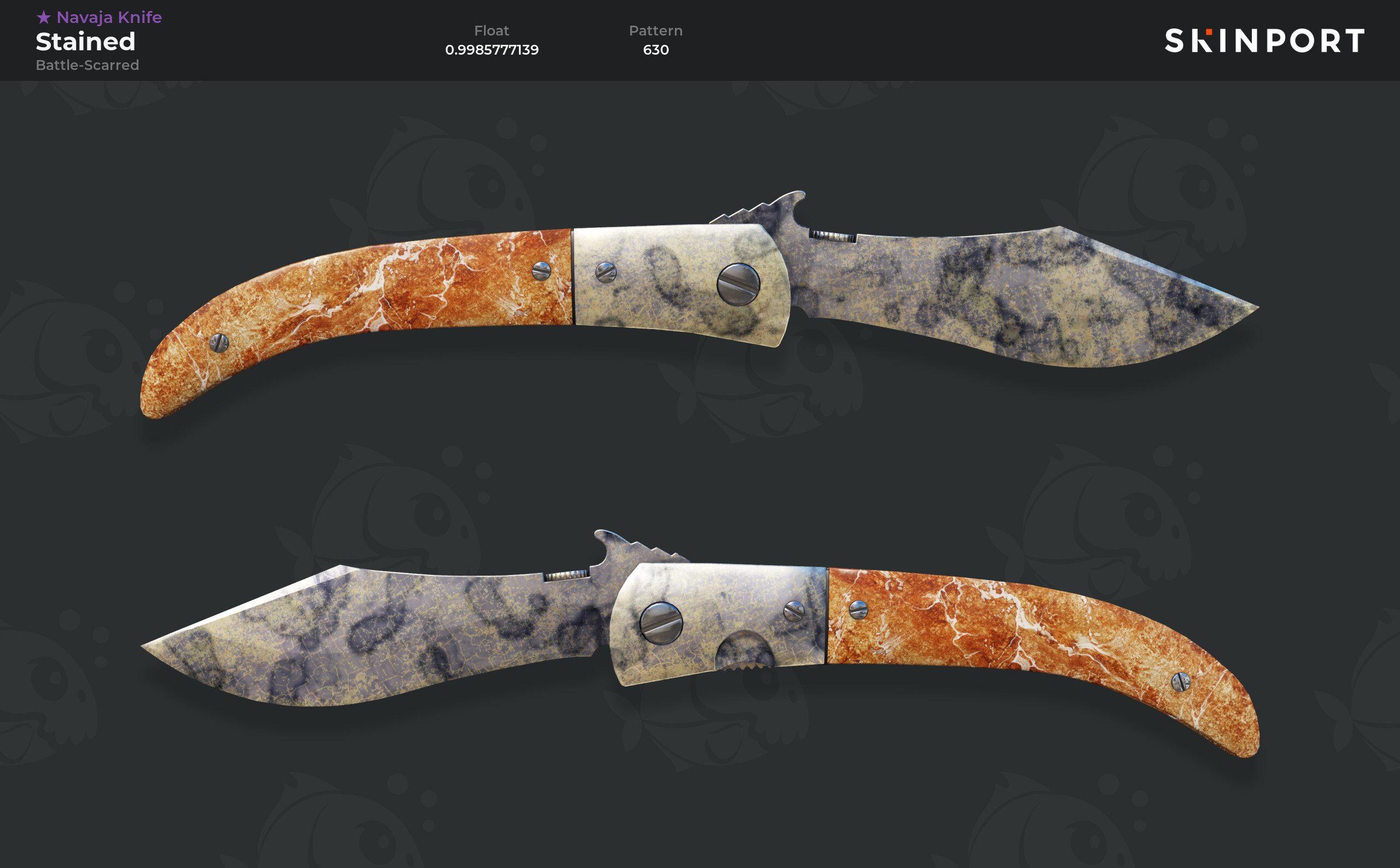 Navaja Knife | Stained (Battle-Scarred) - Counter-Strike 2 - Skinport
