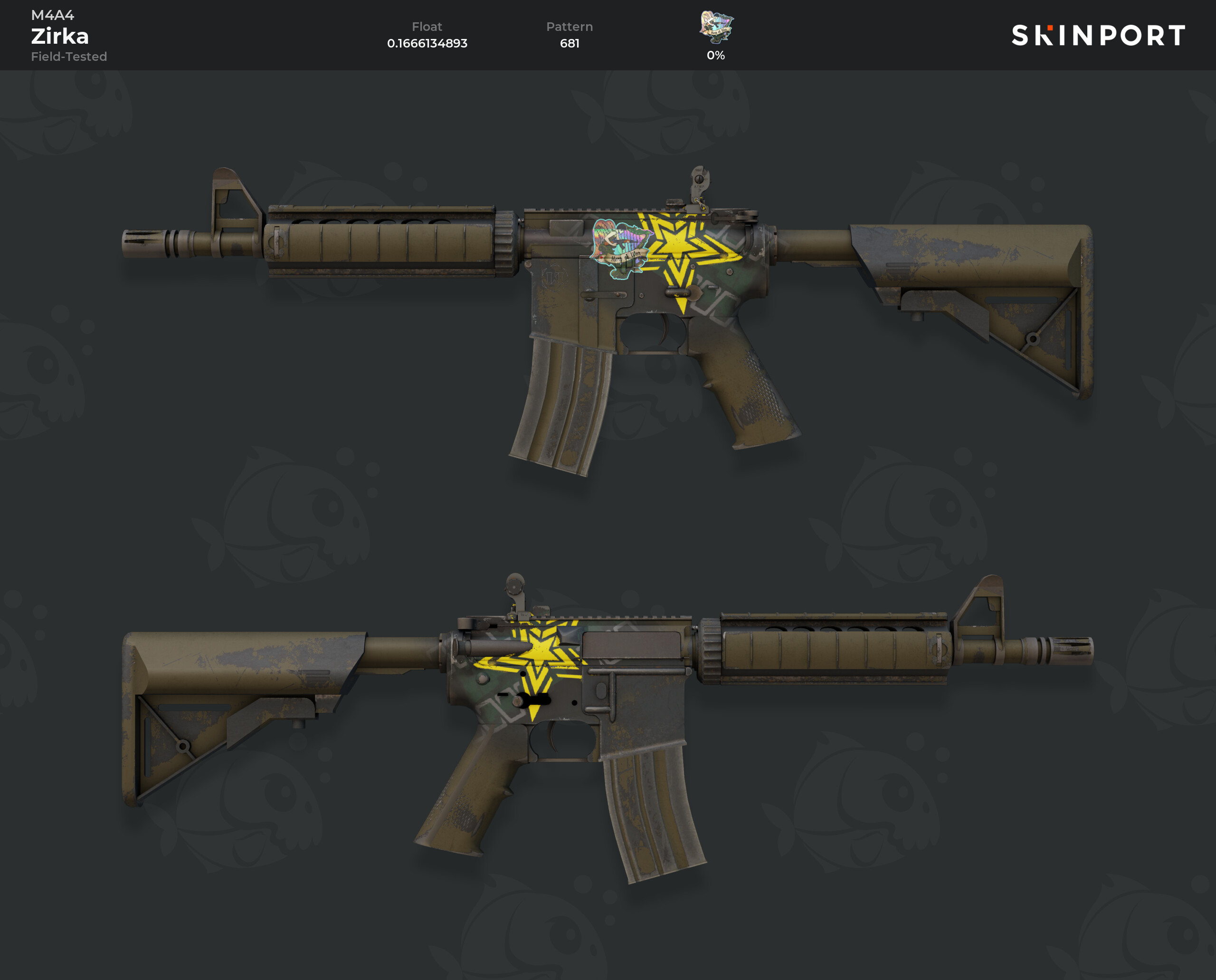M4A4 | Zirka (Field-Tested) - Counter-Strike 2 - Skinport