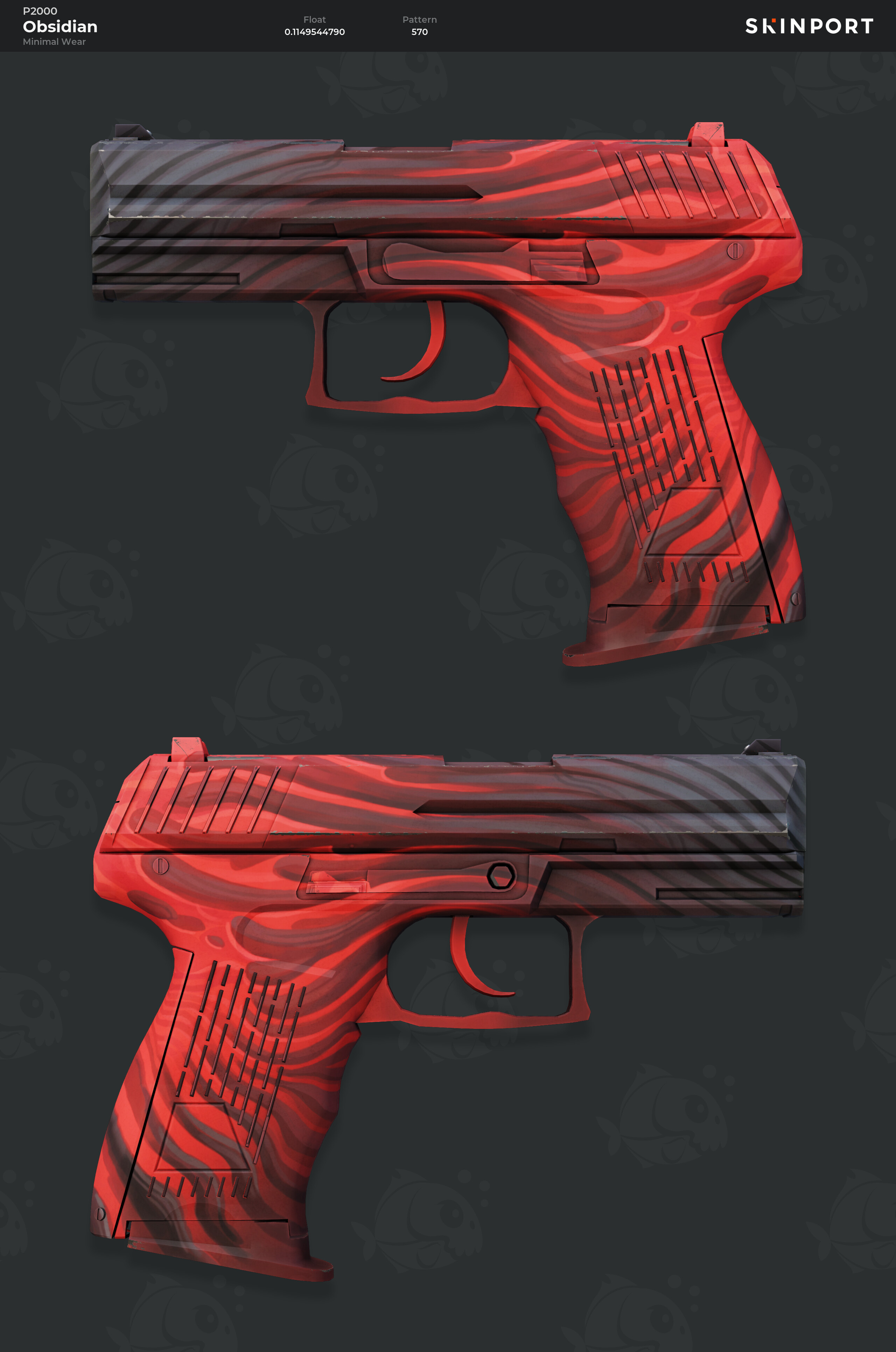 P2000 | Obsidian (Minimal Wear) - Counter-Strike 2 - Skinport