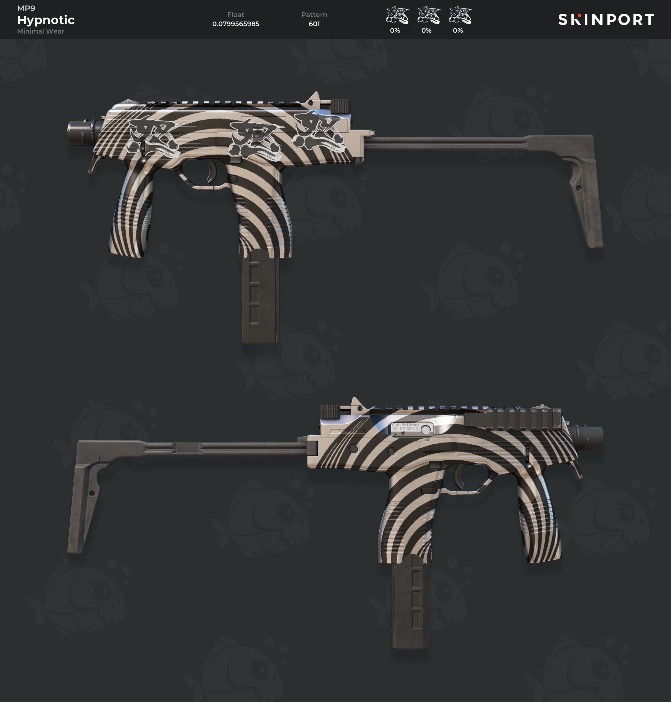 MP9 | Hypnotic (Minimal Wear) - Counter-Strike 2 - Skinport