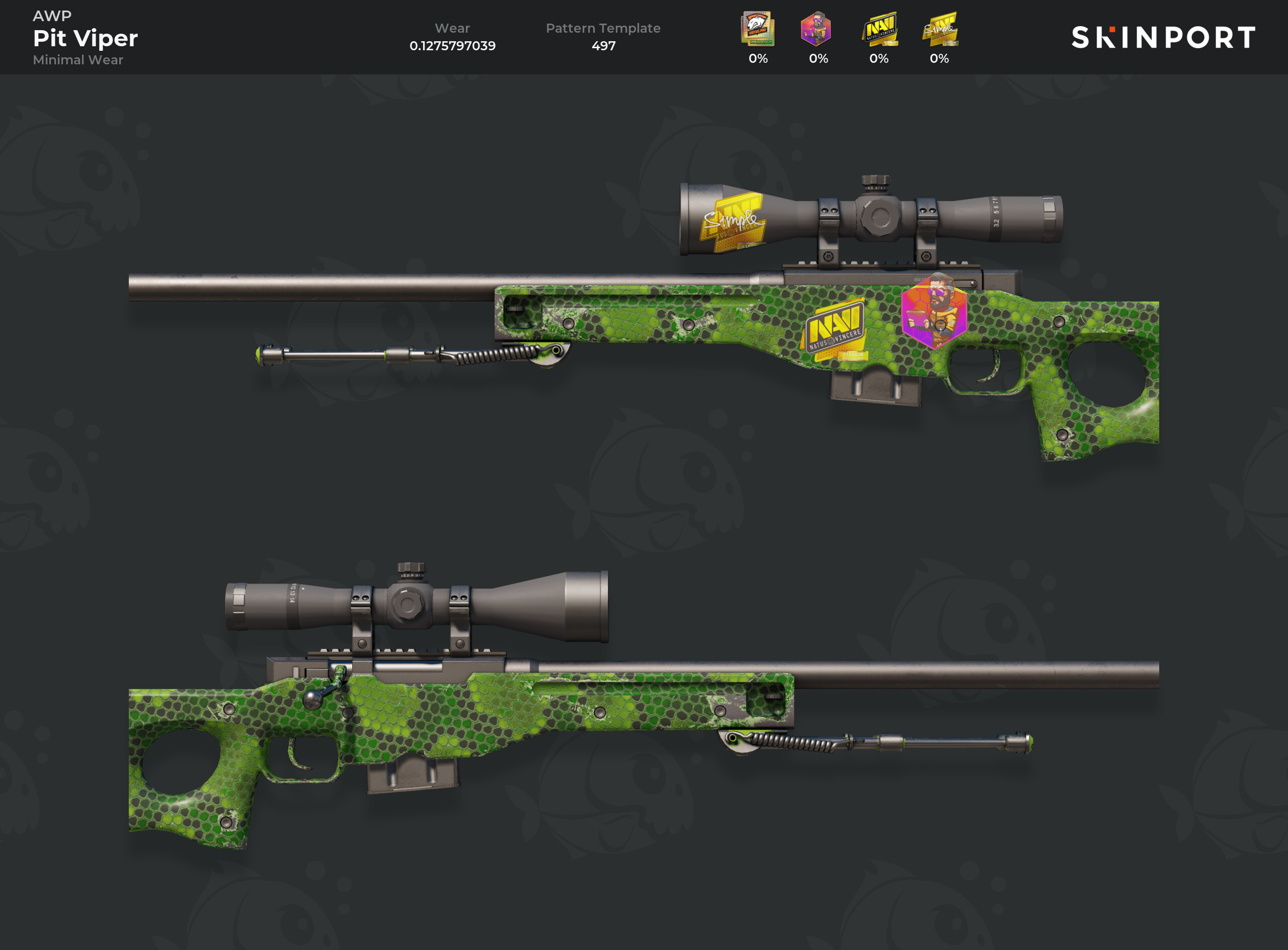 AWP | Pit Viper (Minimal Wear) - Counter-Strike 2 - Skinport
