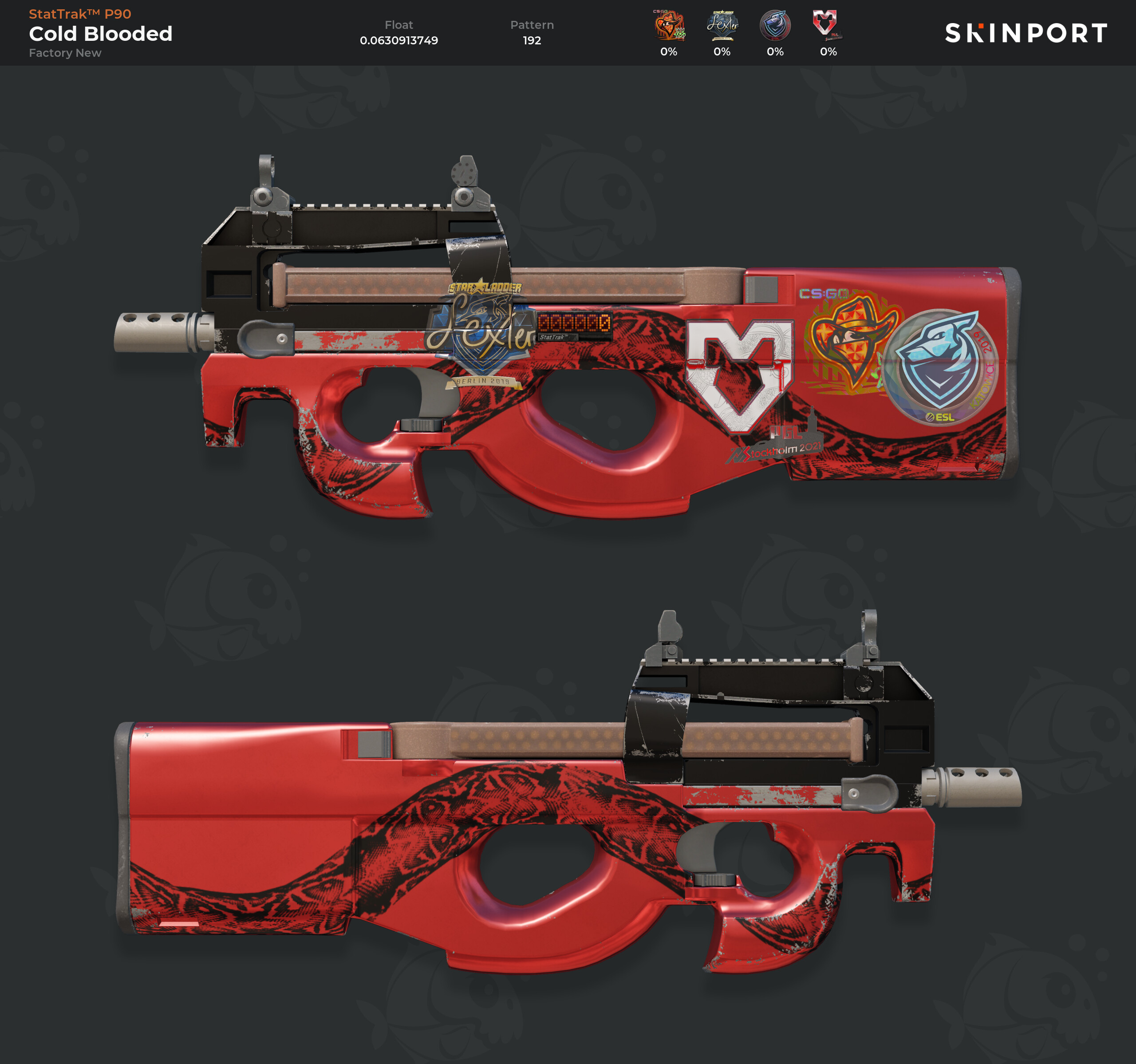 StatTrak™ P90 | Cold Blooded (Factory New) - Counter-Strike 2 - Skinport