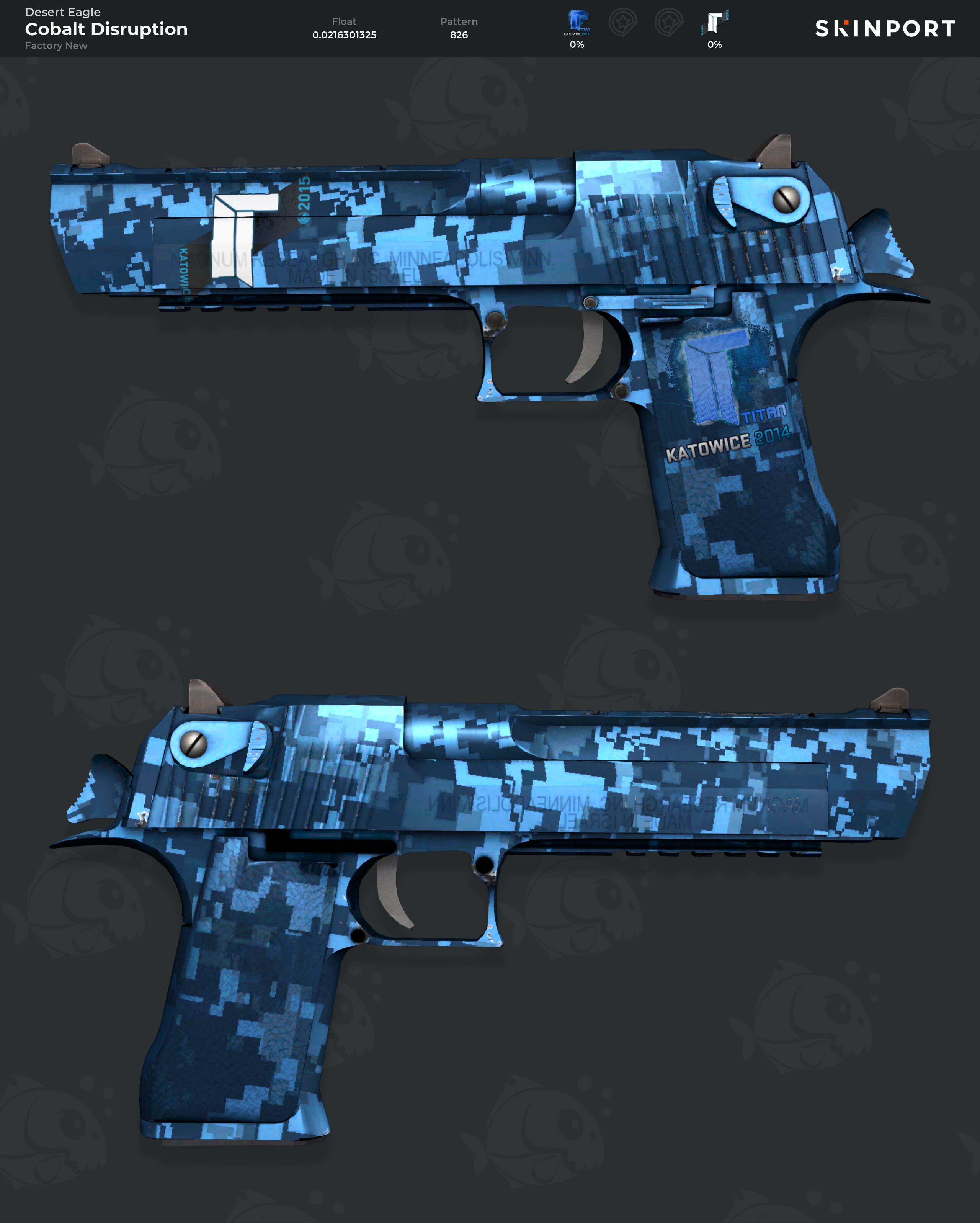 [PC] Desert Eagle Cobalt Disruption Factory New - Titan kato 2014(Holo ...