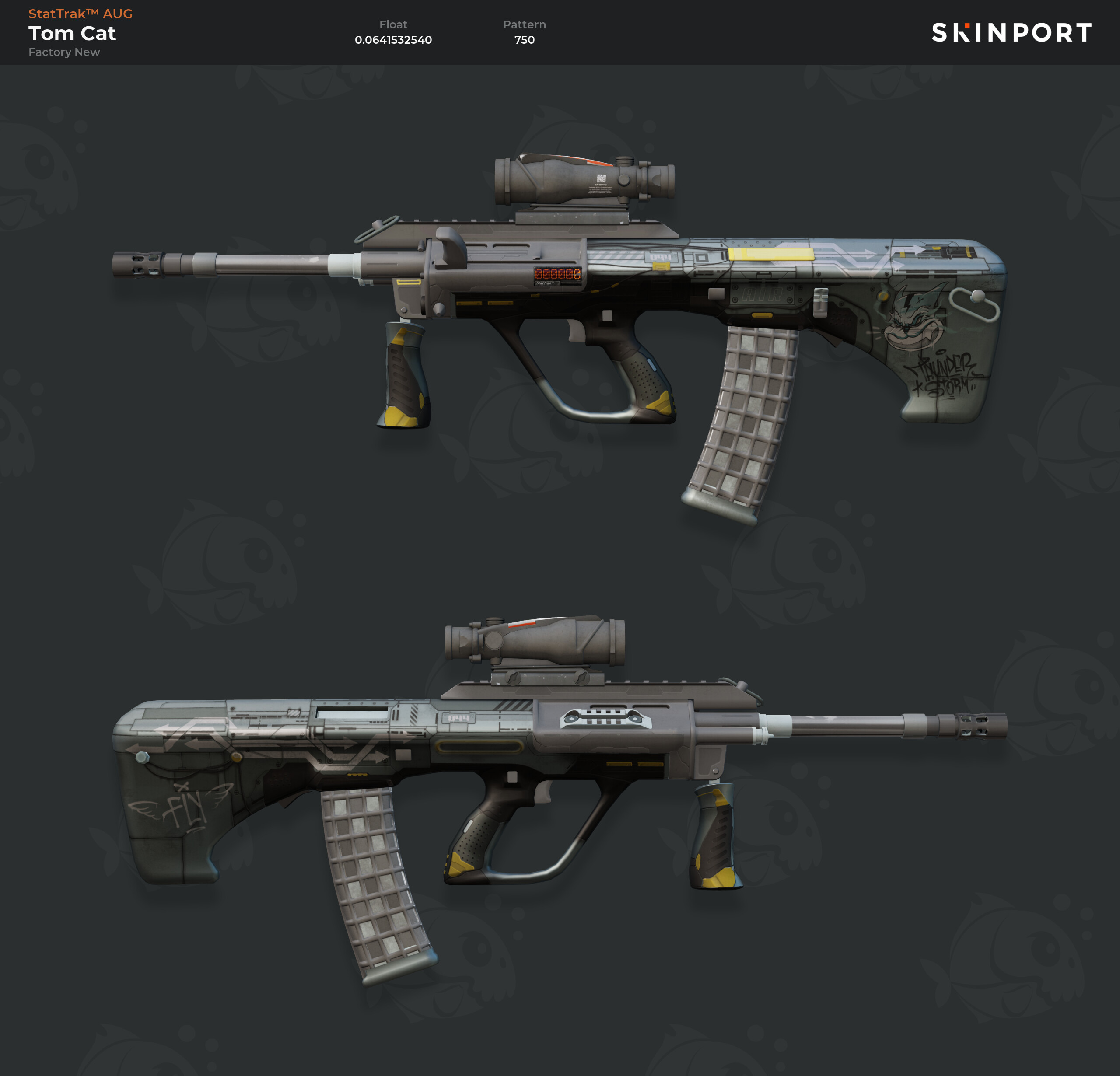 StatTrak™ AUG | Tom Cat (Factory New) - Counter-Strike 2 - Skinport