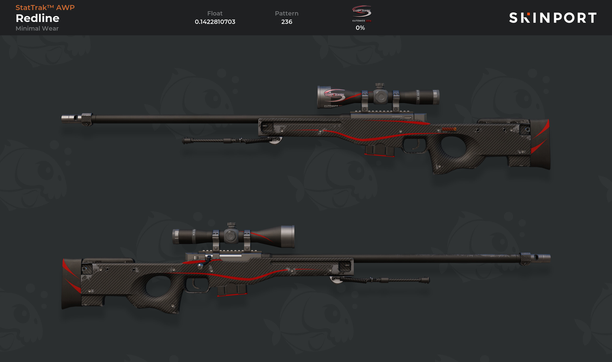 StatTrak™ AWP | Redline (Minimal Wear) - Counter-Strike 2 - Skinport