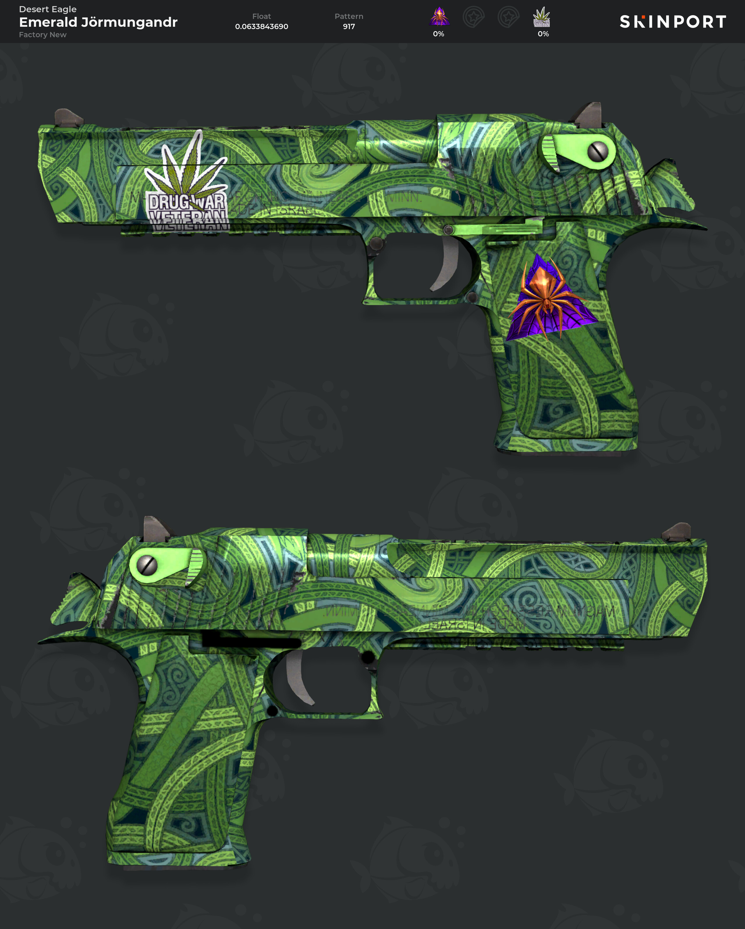 Desert Eagle | Emerald Jörmungandr (Factory New) - CS2 - Skinport