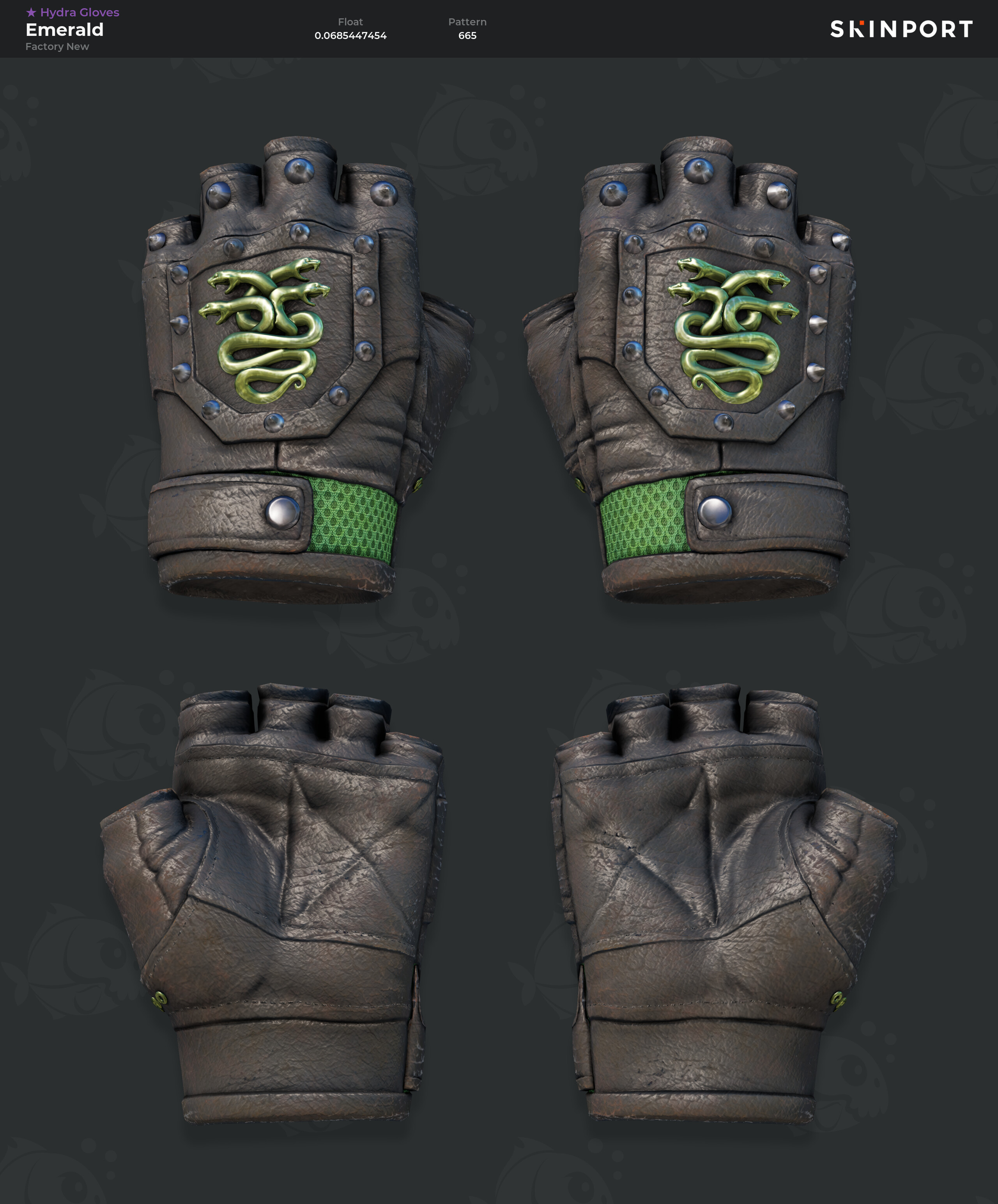 Hydra Gloves | Emerald (Factory New) - Counter-Strike 2 - Skinport