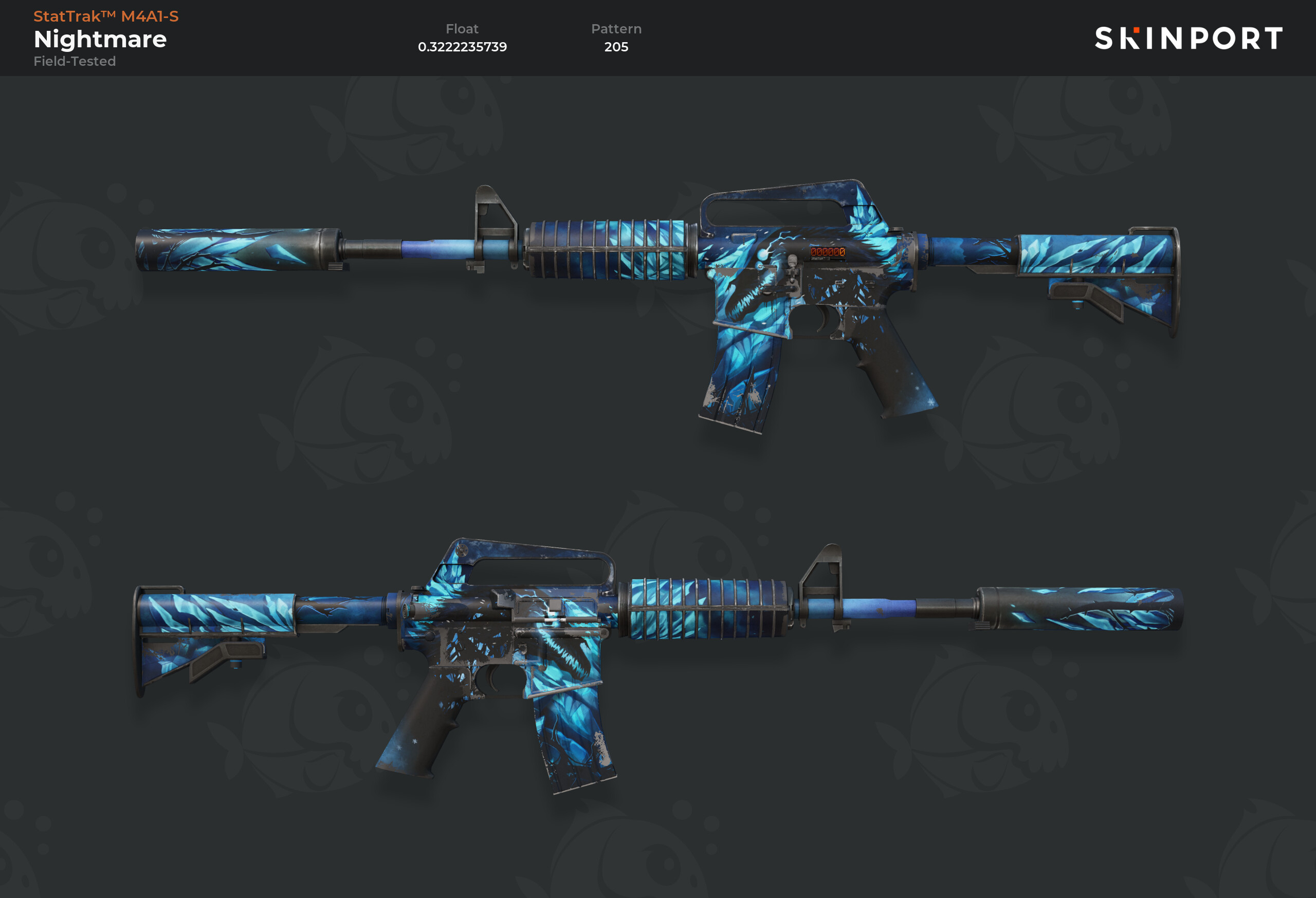 StatTrak™ M4A1-S | Nightmare (Field-Tested) - Counter-Strike 2 - Skinport