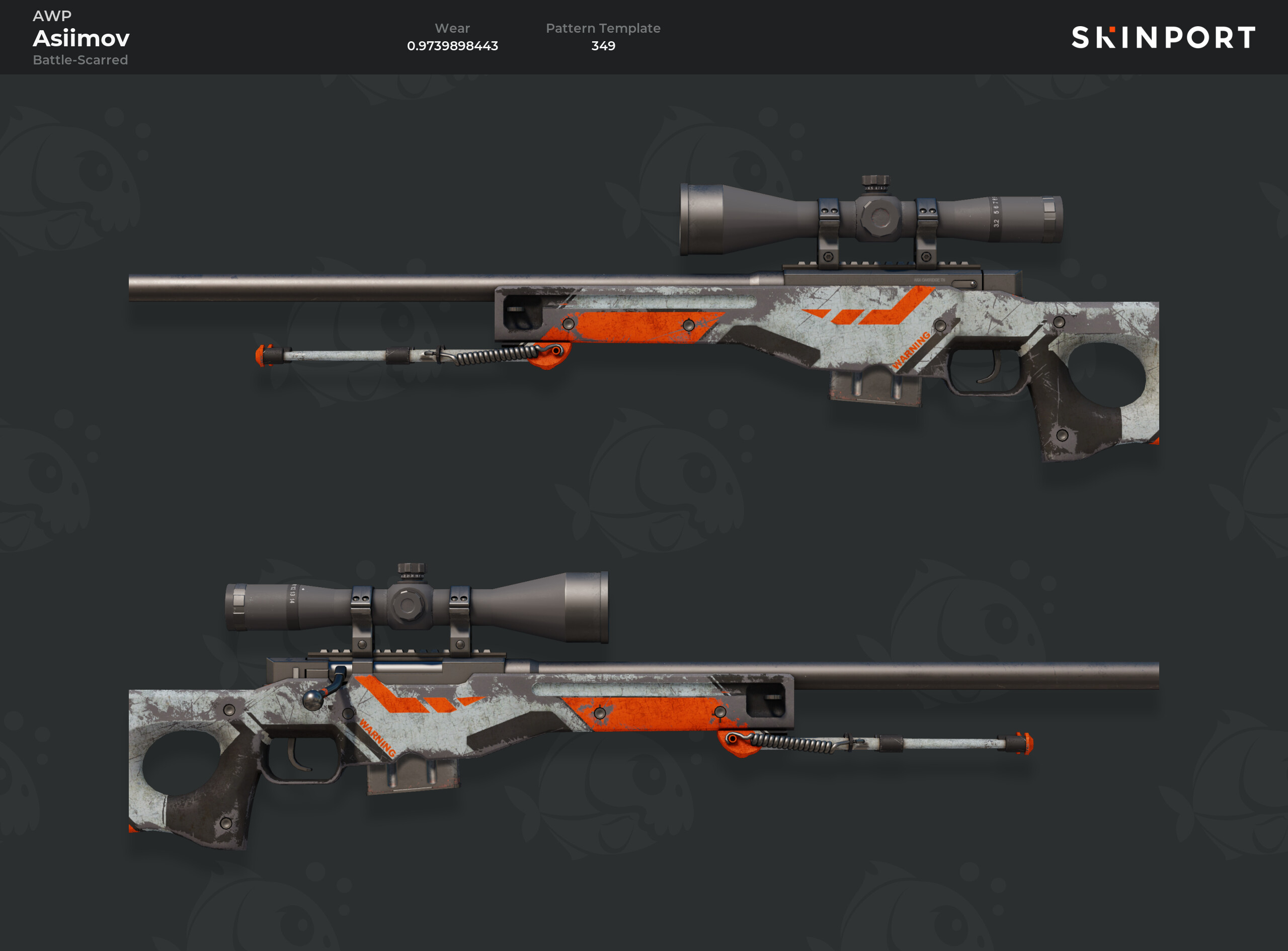 AWP | Asiimov (Battle-Scarred) - Counter-Strike 2 - Skinport