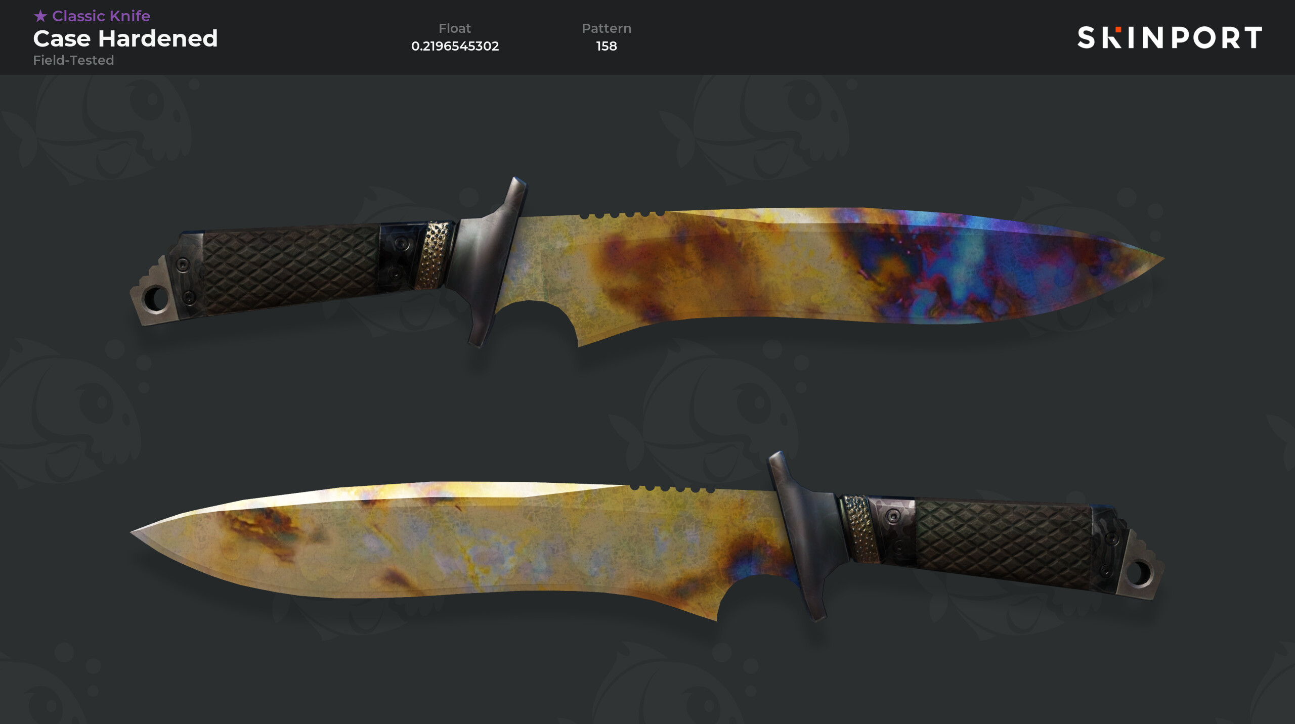 Classic Knife | Case Hardened (Field-Tested) - Counter-Strike 2 - Skinport
