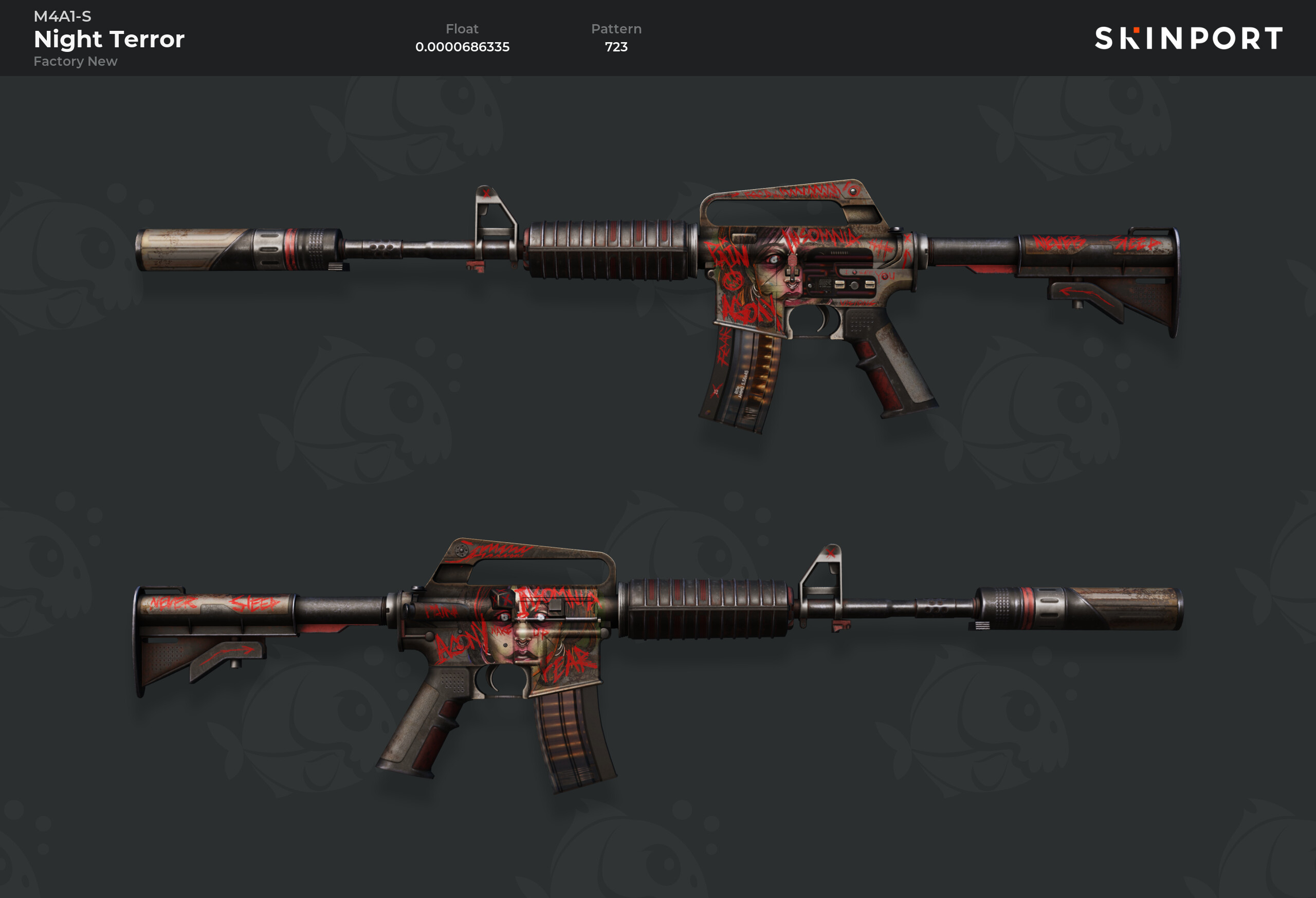 M4A1-S | Night Terror (Factory New) - Counter-Strike 2 - Skinport