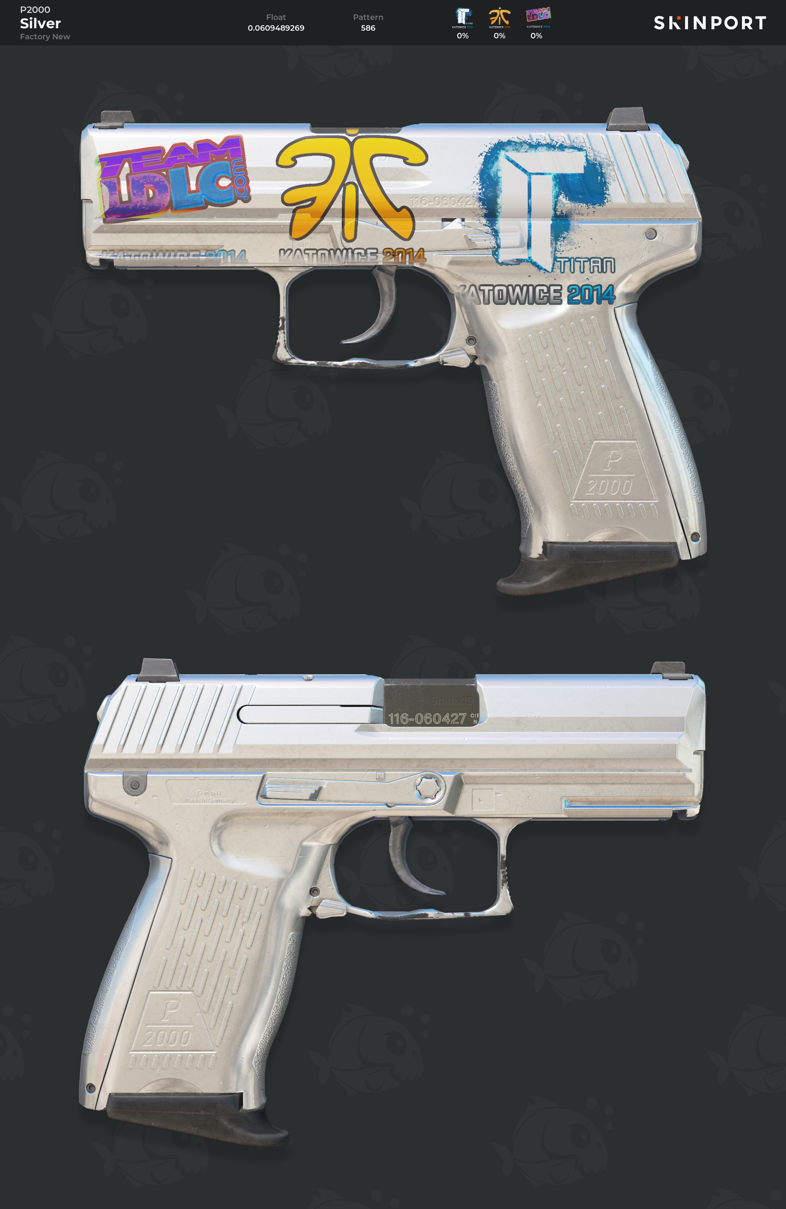 P2000 | Silver (Factory New) - Counter-Strike 2 - Skinport