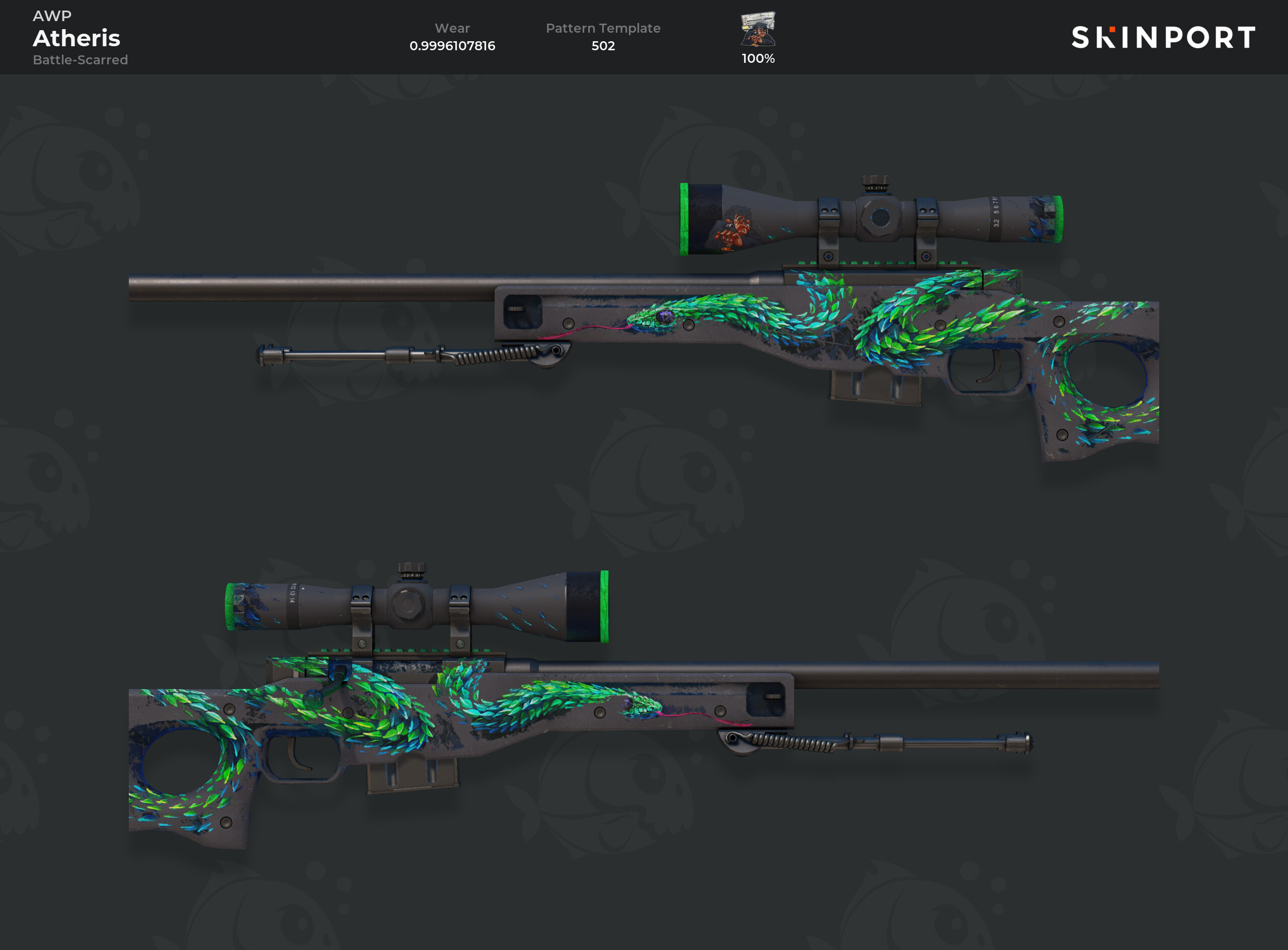 AWP | Atheris (Battle-Scarred) - Counter-Strike 2 - Skinport