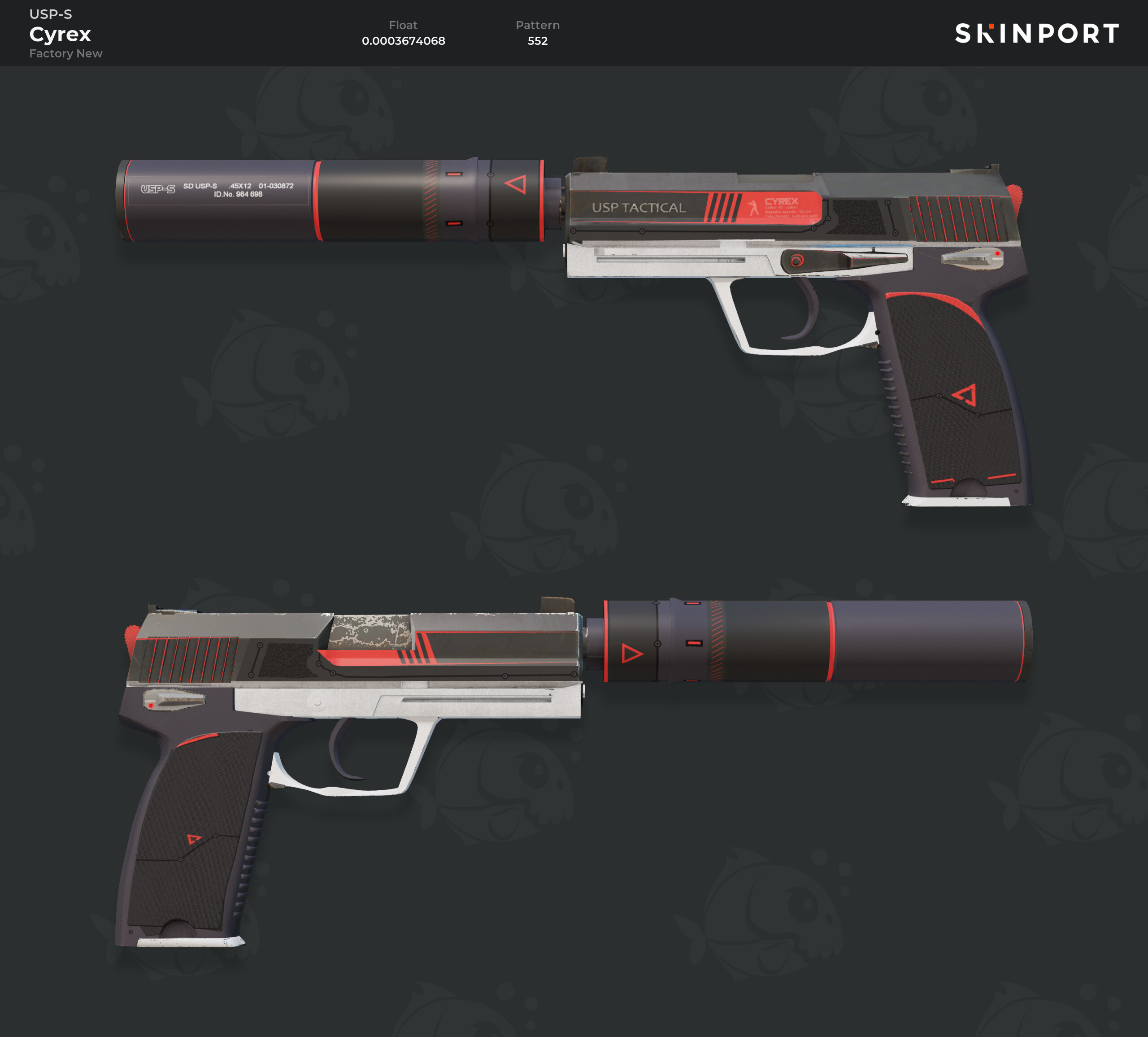 USP-S | Cyrex (Factory New) - Counter-Strike 2 - Skinport