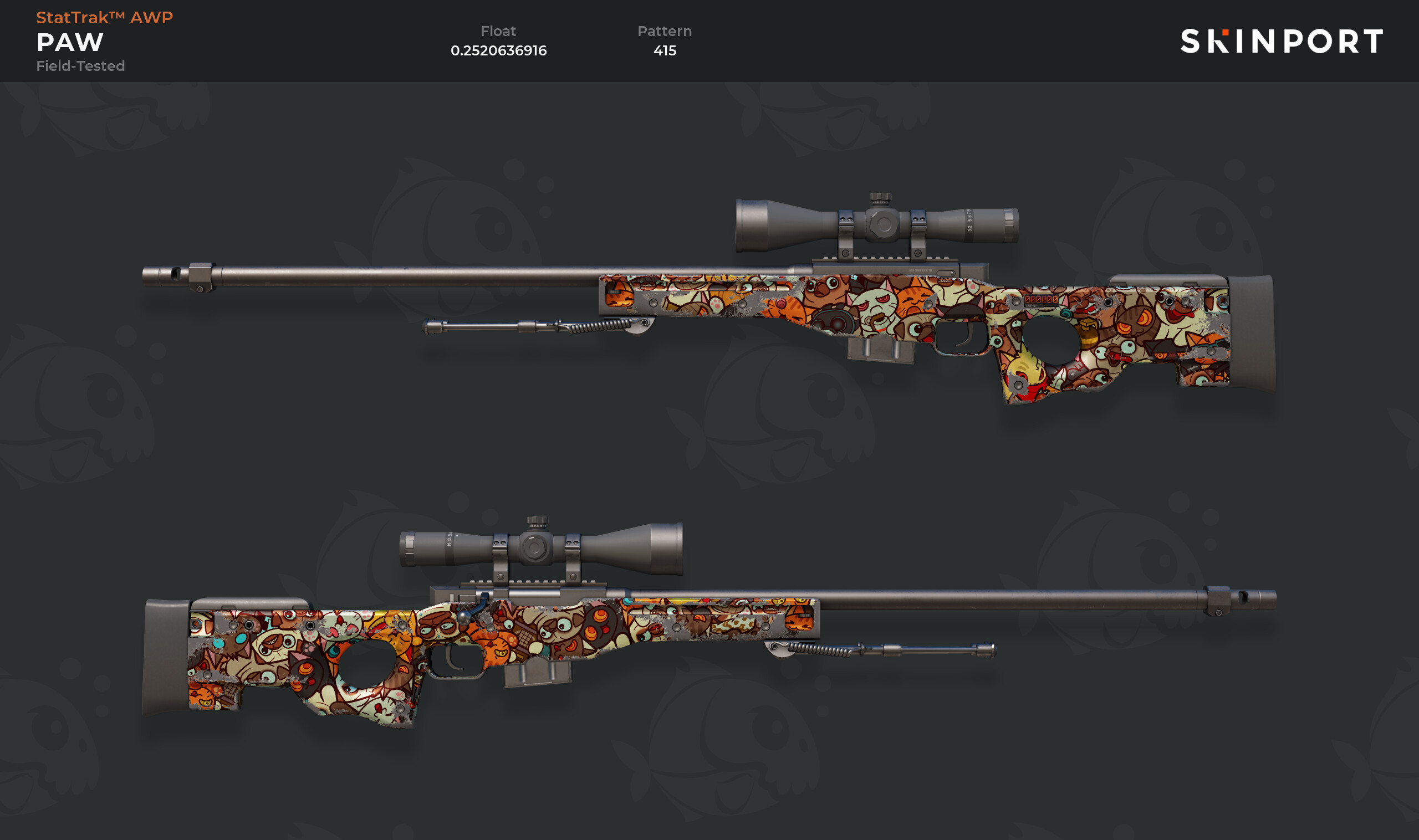 StatTrak™ AWP | PAW (Field-Tested) - Counter-Strike 2 - Skinport
