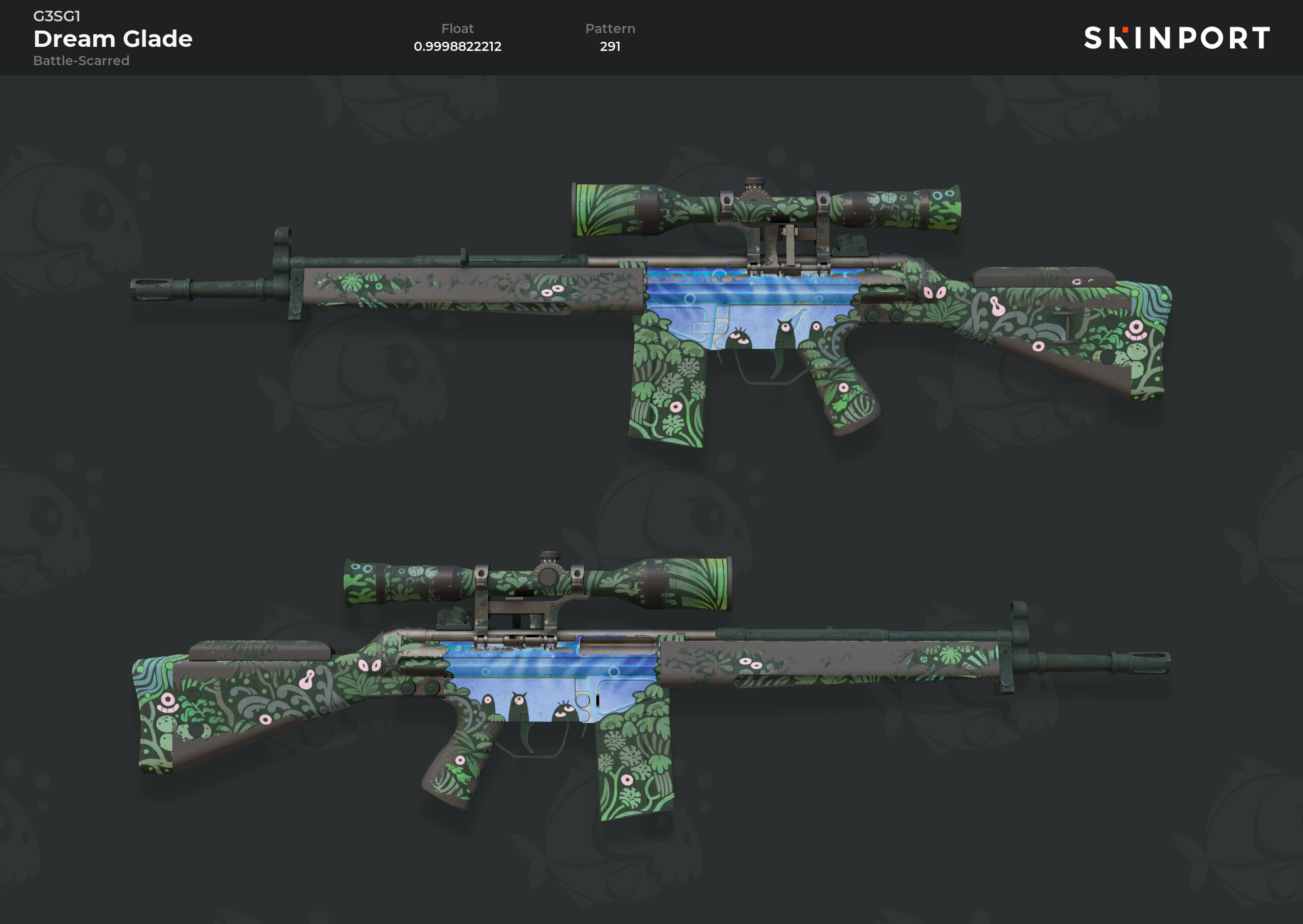 G3SG1 | Dream Glade (Battle-Scarred) - Counter-Strike 2 - Skinport