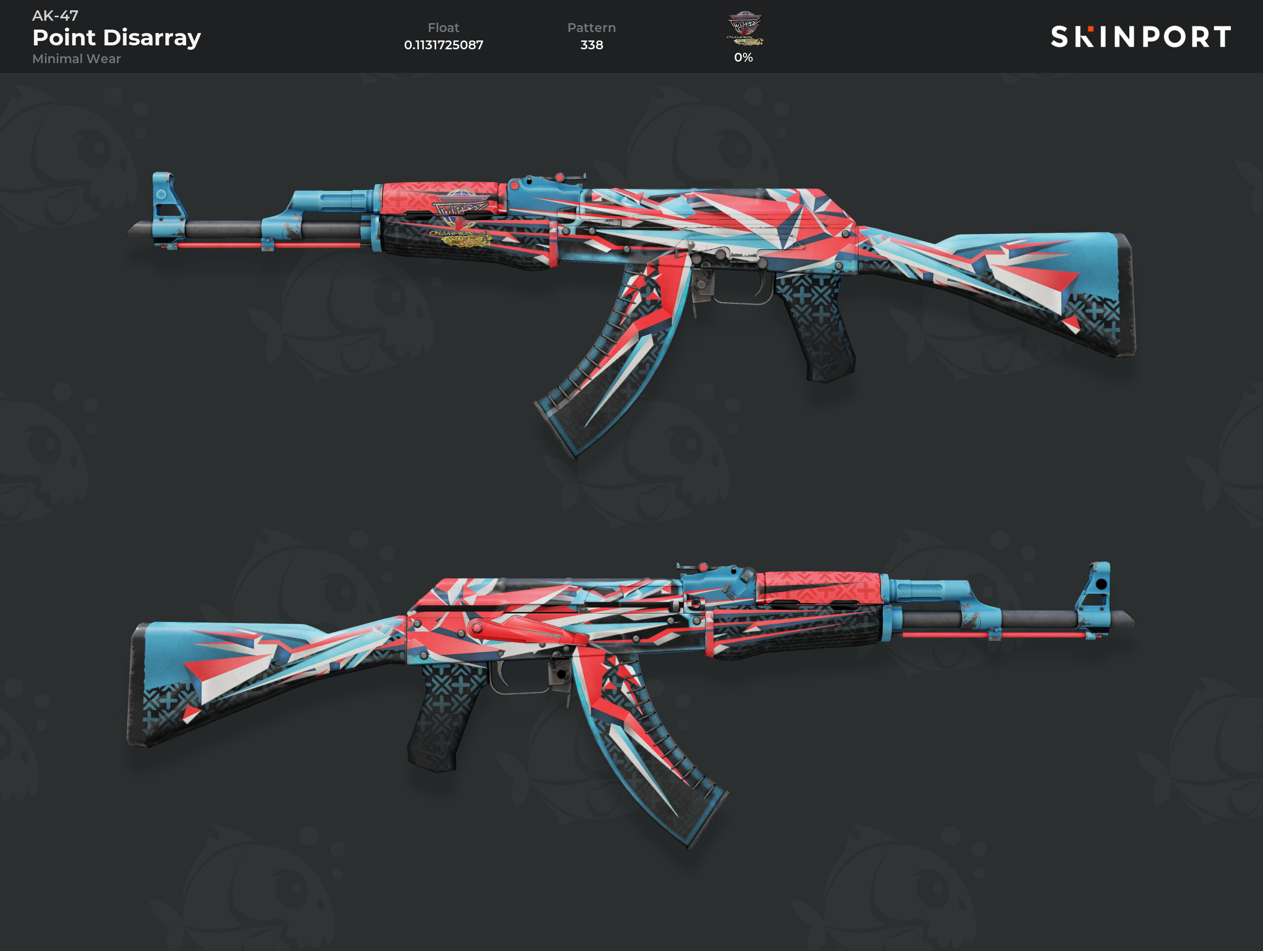 AK-47 | Point Disarray (Minimal Wear) - Counter-Strike 2 - Skinport
