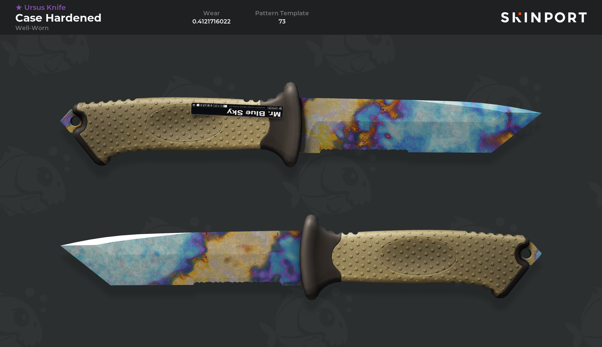 Ursus Knife | Case Hardened (Well-Worn) - Counter-Strike 2 - Skinport