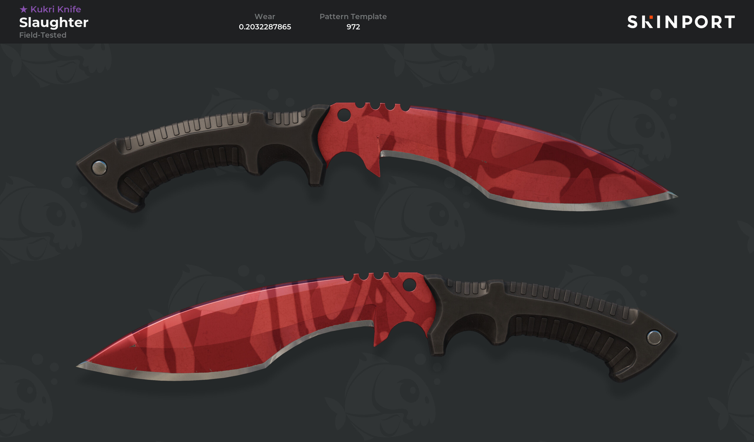Kukri Knife | Slaughter (Field-Tested) - Counter-Strike 2 - Skinport
