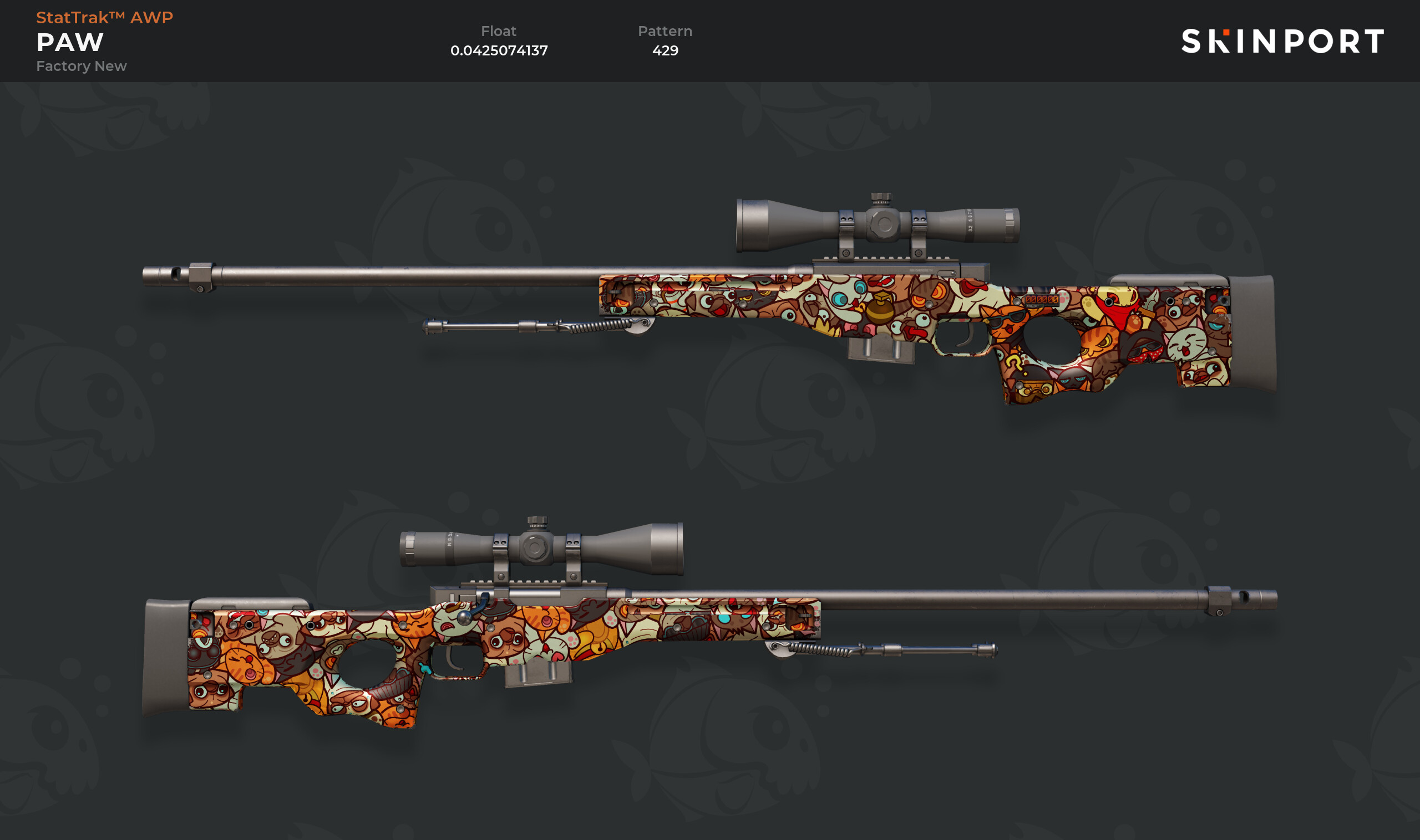 StatTrak™ AWP | PAW (Factory New) - Counter-Strike 2 - Skinport