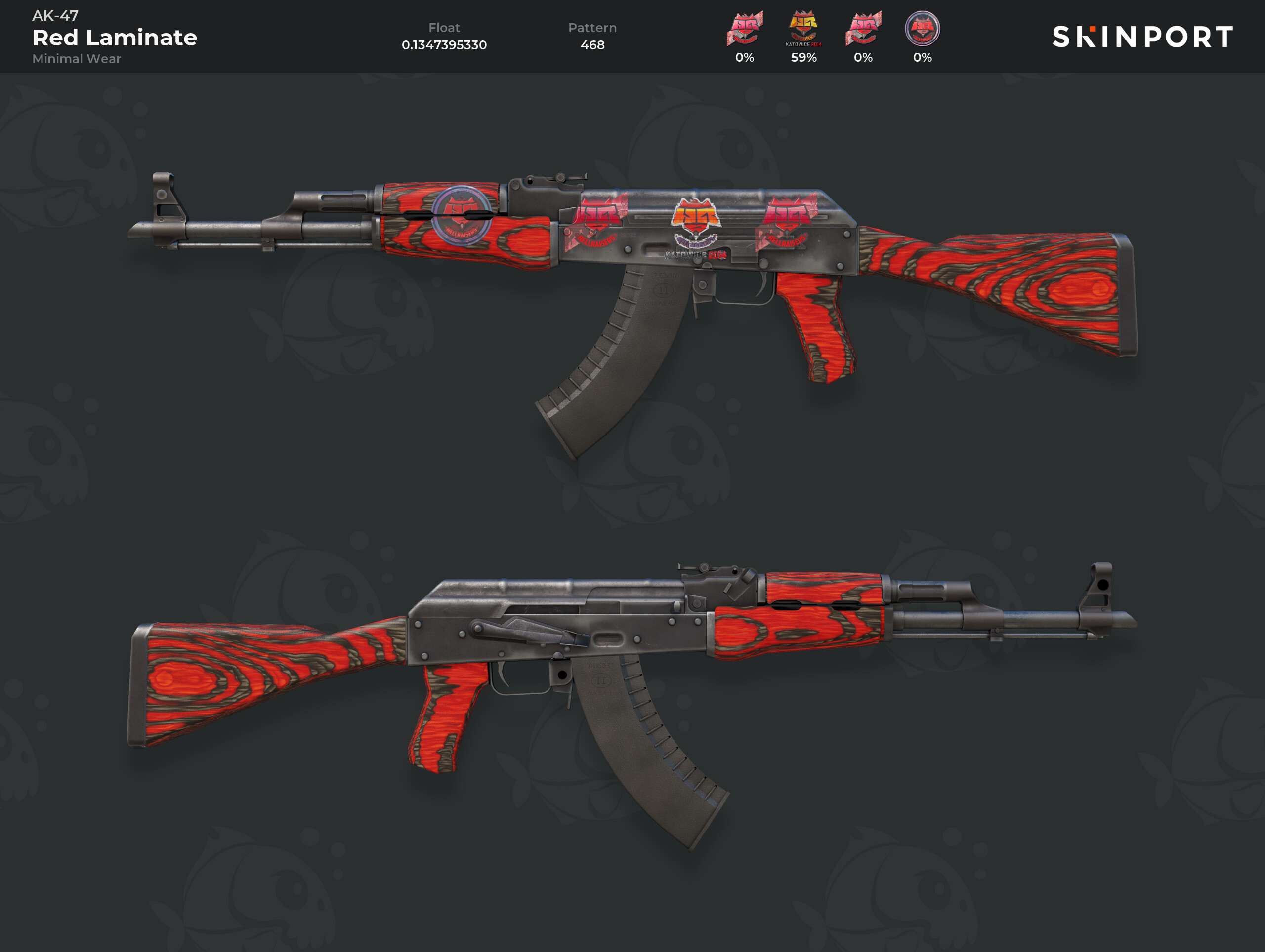 AK-47 | Red Laminate (Minimal Wear) - Counter-Strike 2 - Skinport