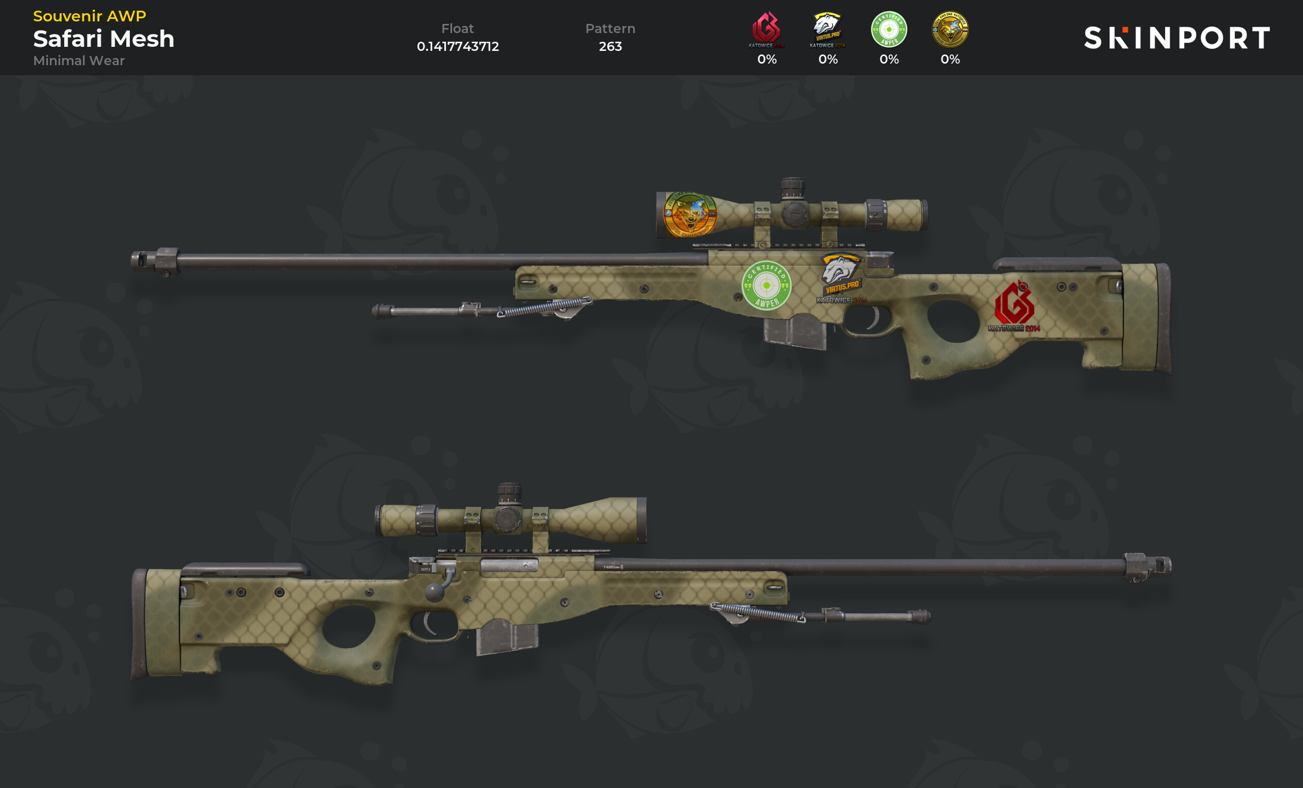Souvenir AWP | Safari Mesh (Minimal Wear) - Counter-Strike 2 - Skinport