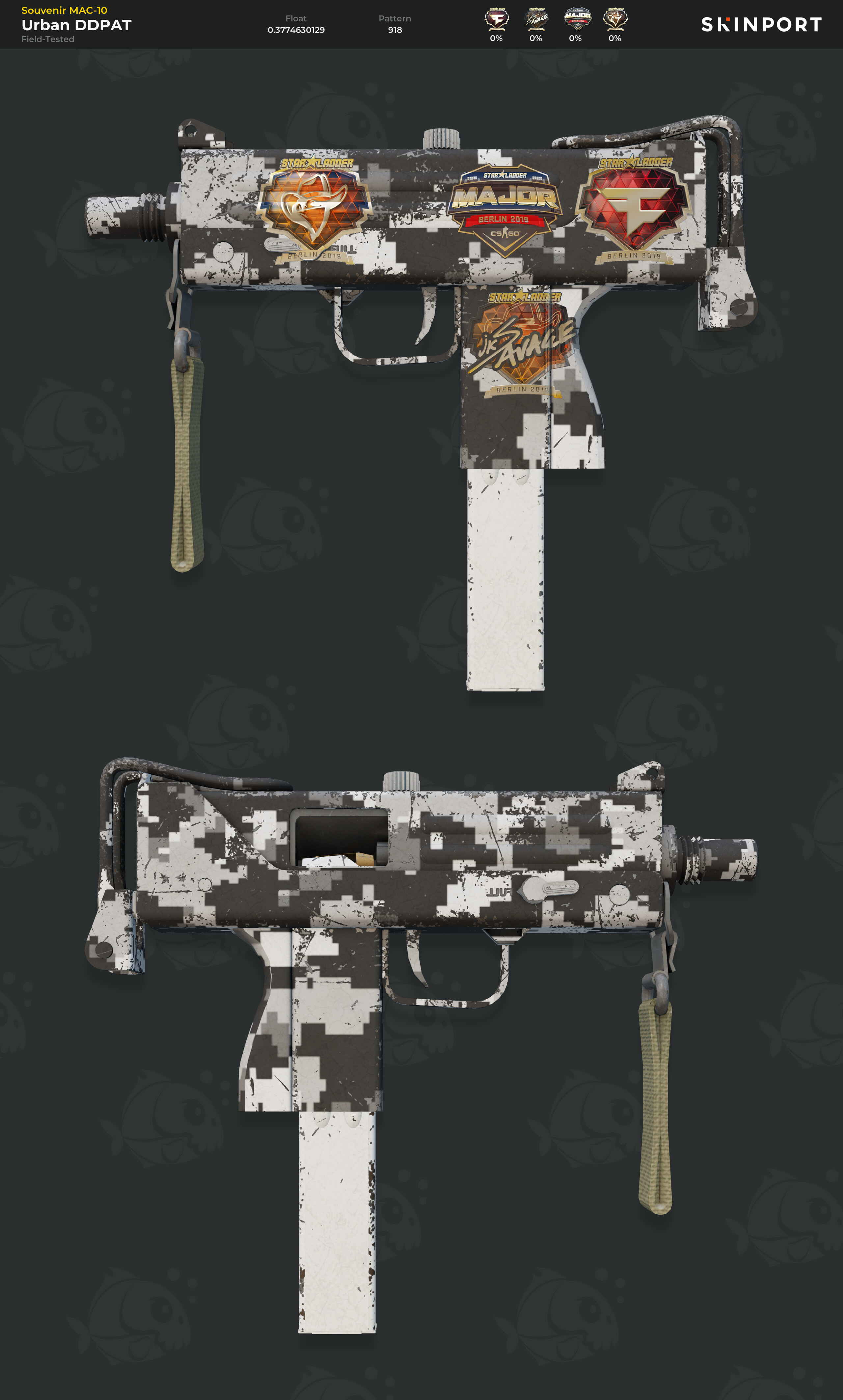 Souvenir MAC-10 | Urban DDPAT (Field-Tested) - Counter-Strike 2 - Skinport