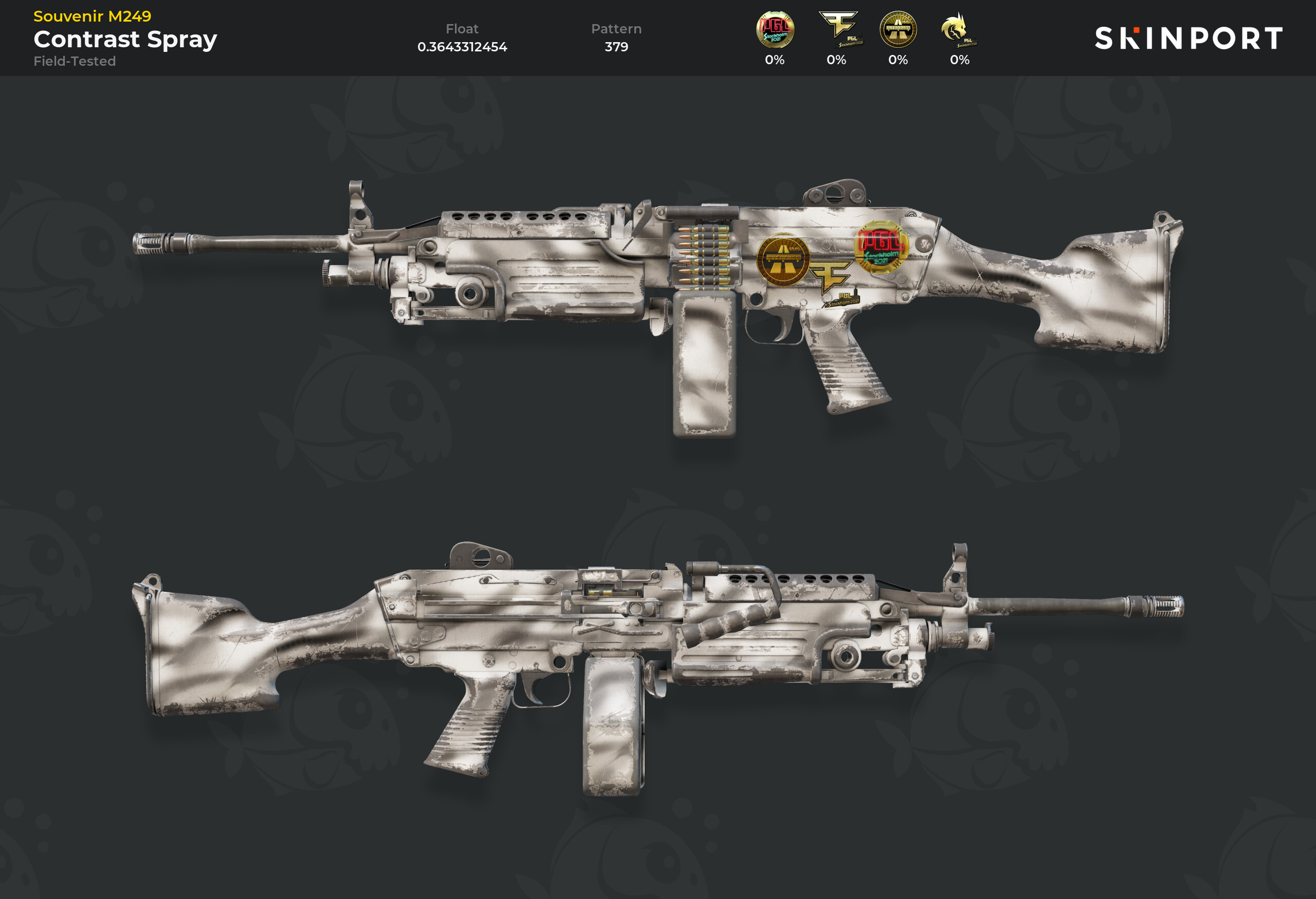 Souvenir M249 | Contrast Spray (Field-Tested) - Counter-Strike 2 - Skinport