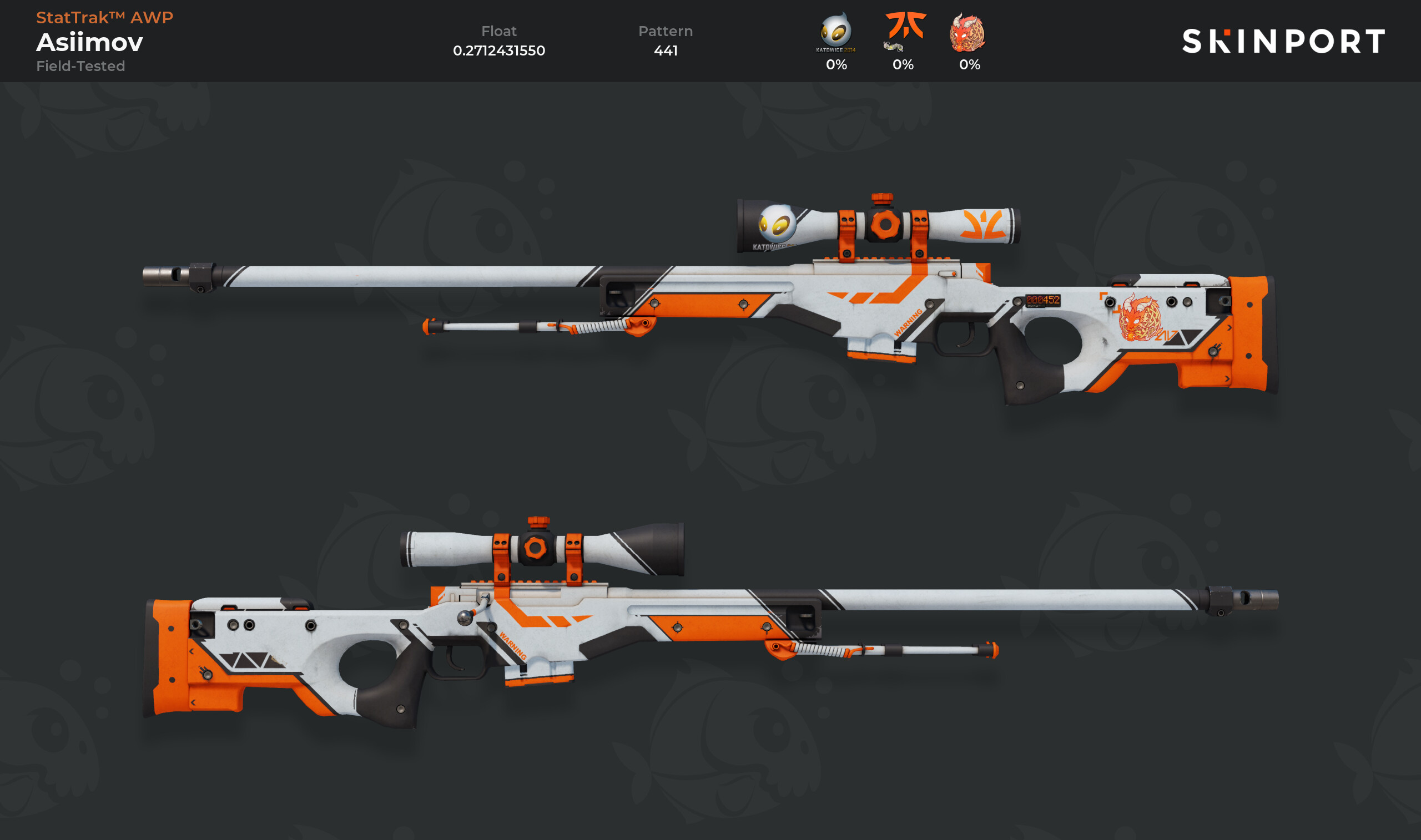 StatTrak™ AWP | Asiimov (Field-Tested) - Counter-Strike 2 - Skinport