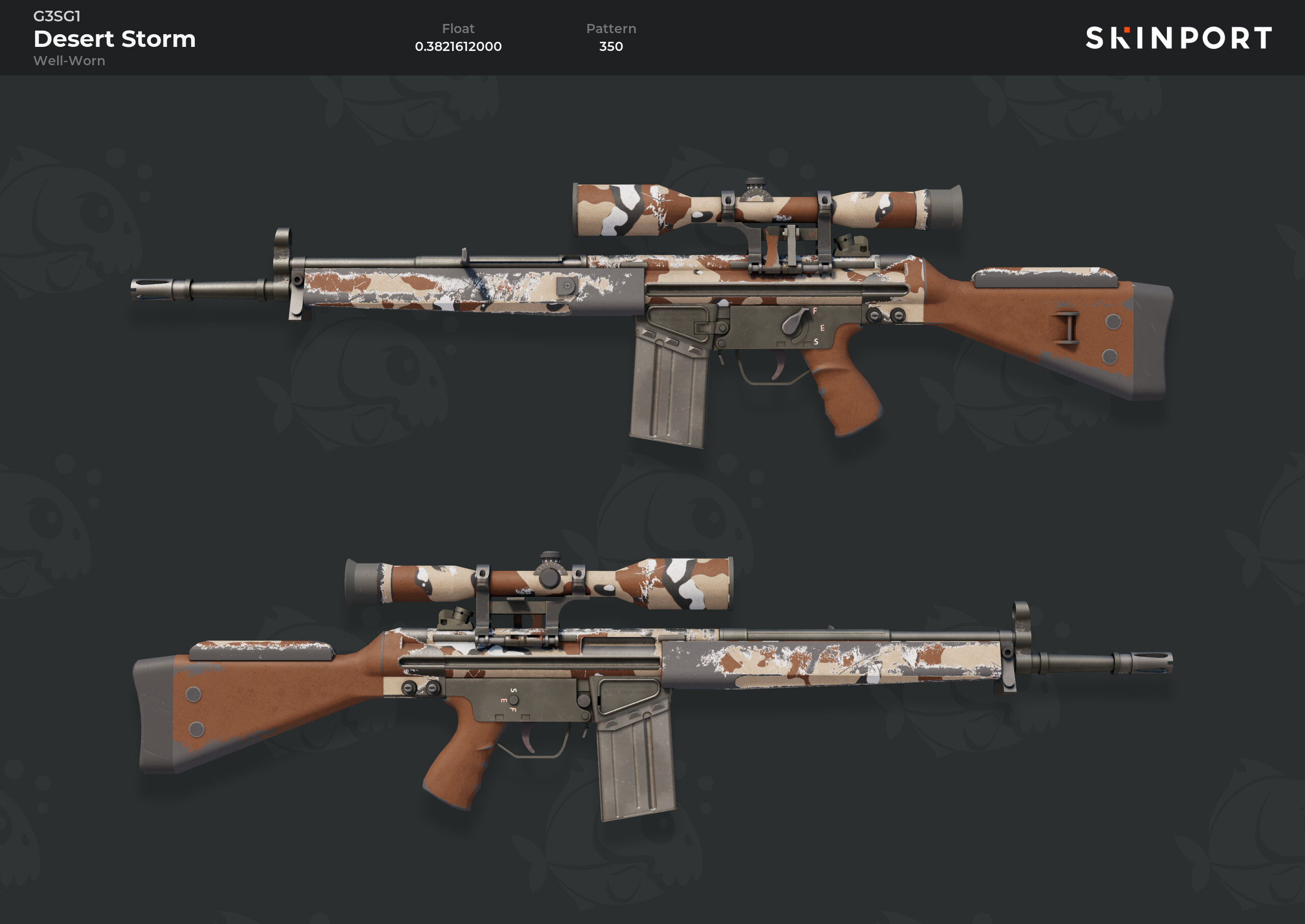 G3SG1 | Pustynna burza (mocne zużycie) - Counter-Strike 2 - Skinport